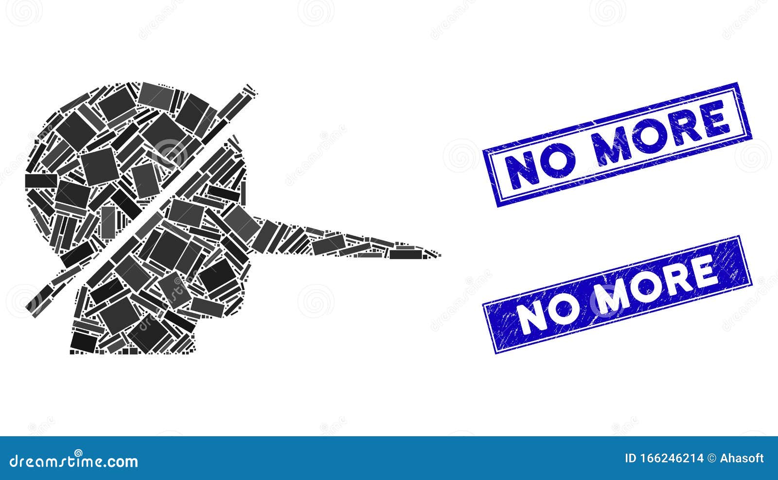No Liars Mosaic and Distress Rectangle No More Seals Stock Vector ...