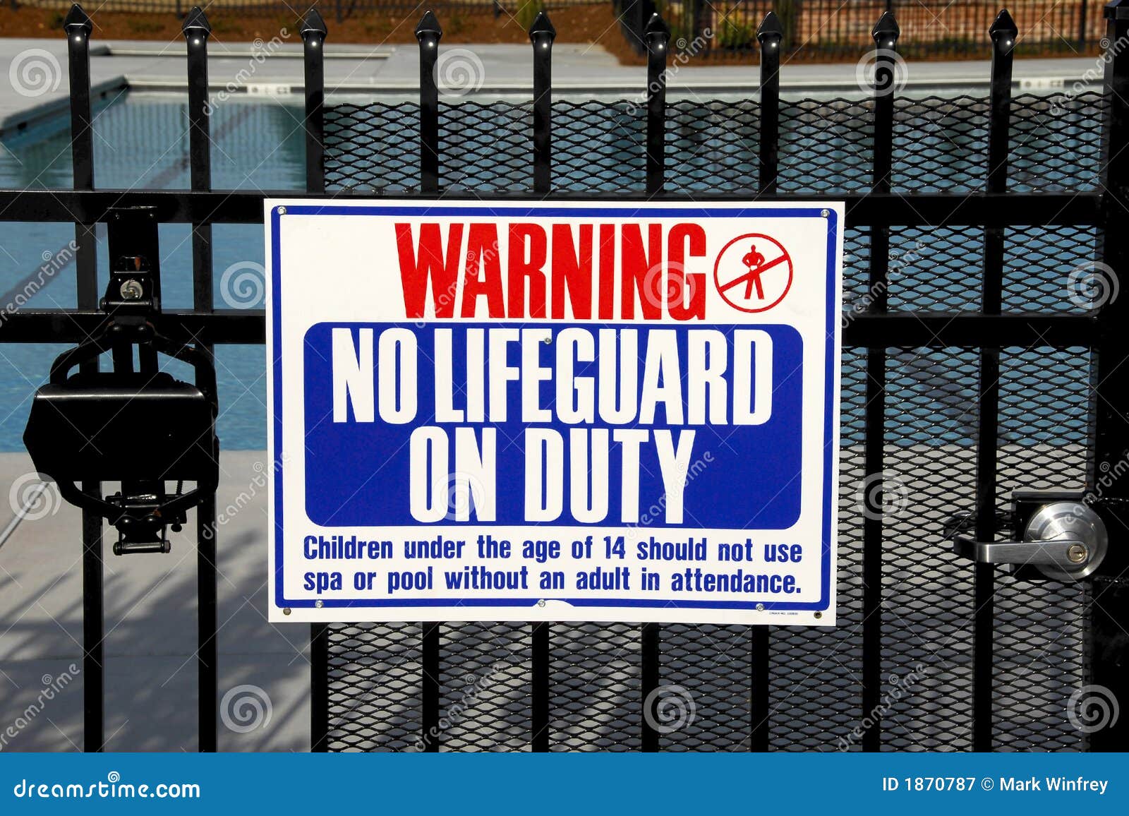 No Lifeguard stock image. Image of swimming, security - 1870787