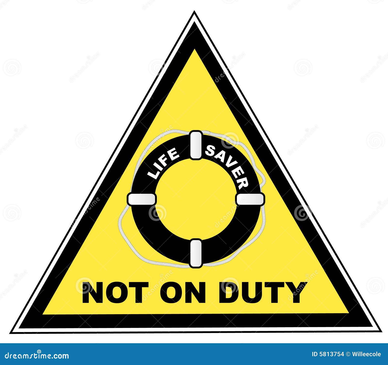 No lifeguard on duty stock vector. Illustration of lifebuoy - 5813754