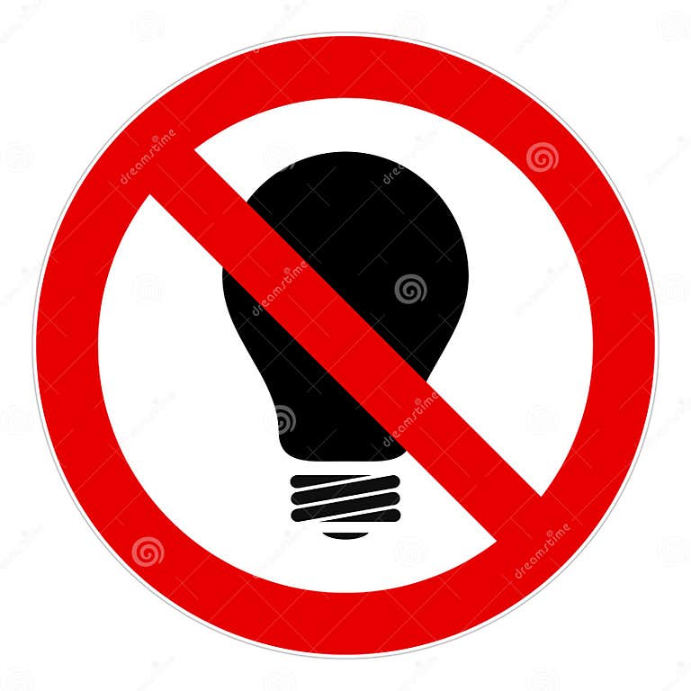 No light bulb sign stock vector. Illustration of fuel - 10619086