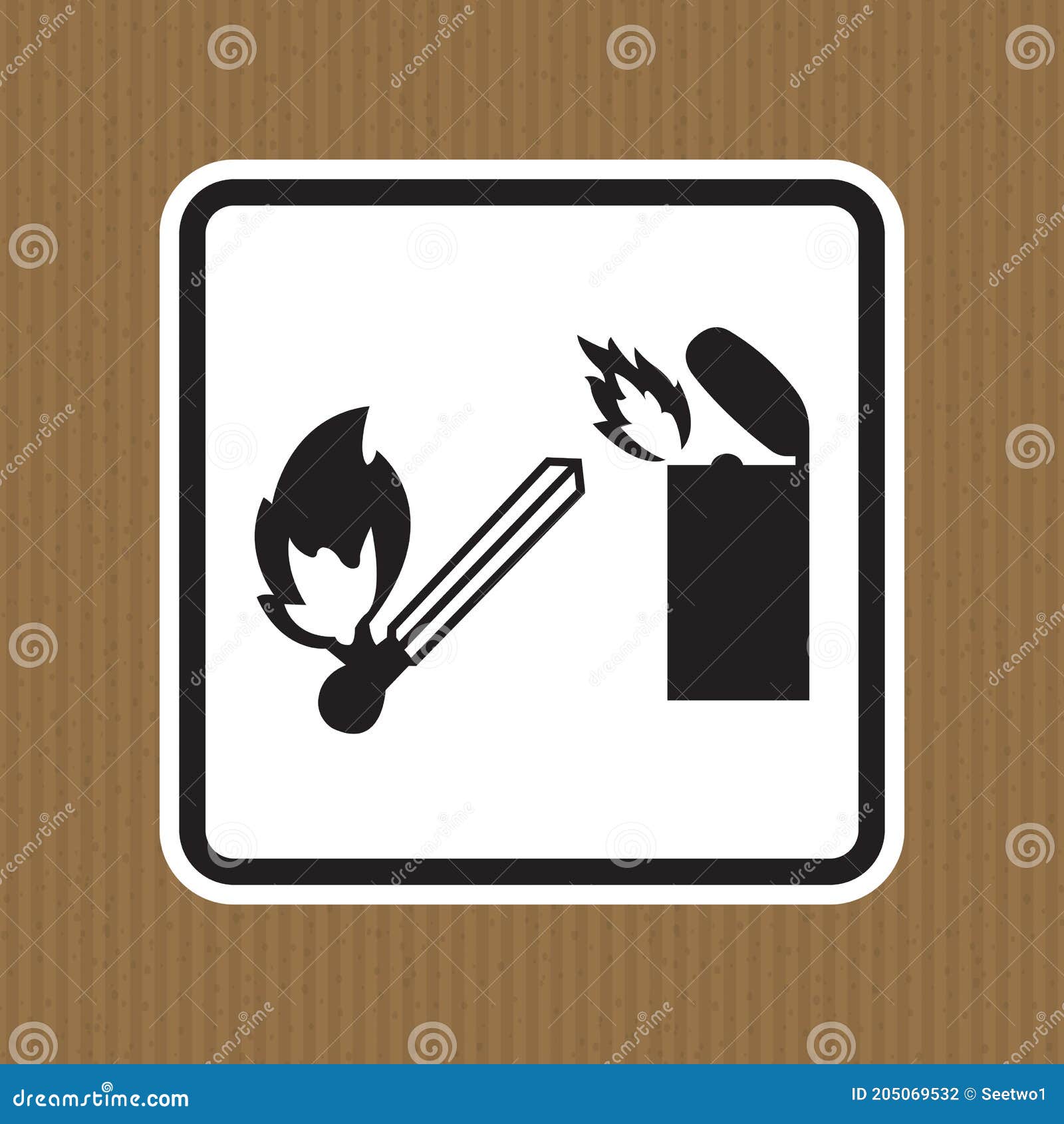 No Lighter Symbol Sign Isolate on White Background,Vector Illustration ...