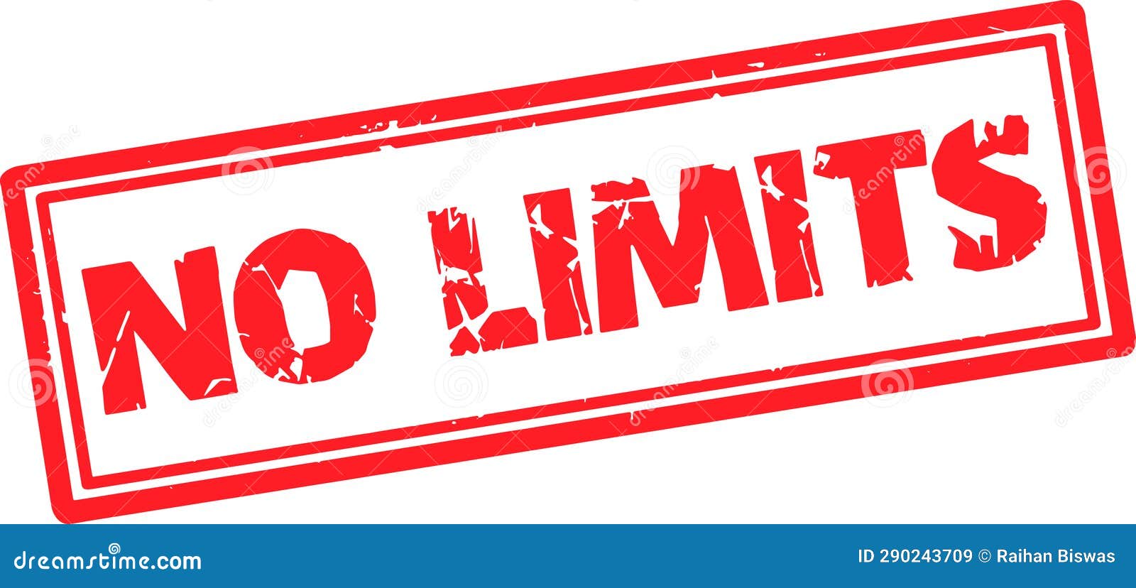 No Limit Grunge Rubber Stamp Vector Illustration Stock Vector ...