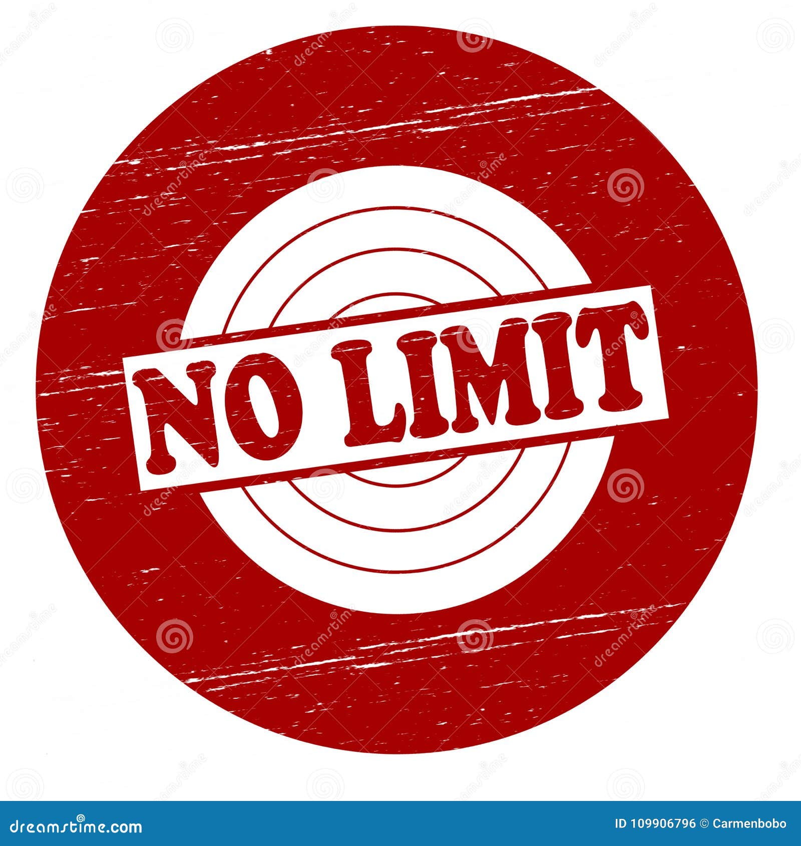 No limit stock illustration. Illustration of miscellaneous - 109906796