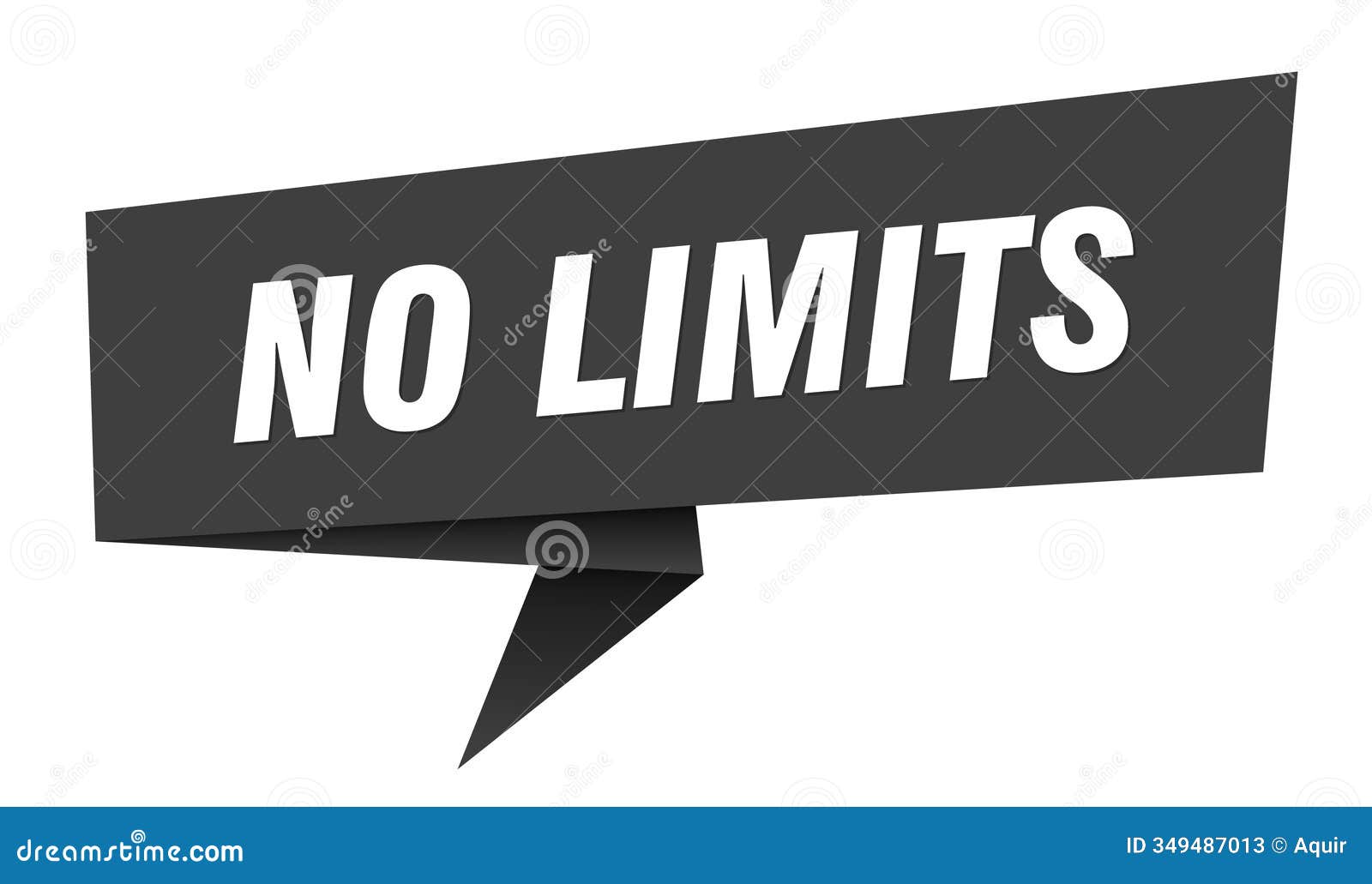 No Limits Banner. No Limits Speech Bubble, Label, Sticker, Sign ...