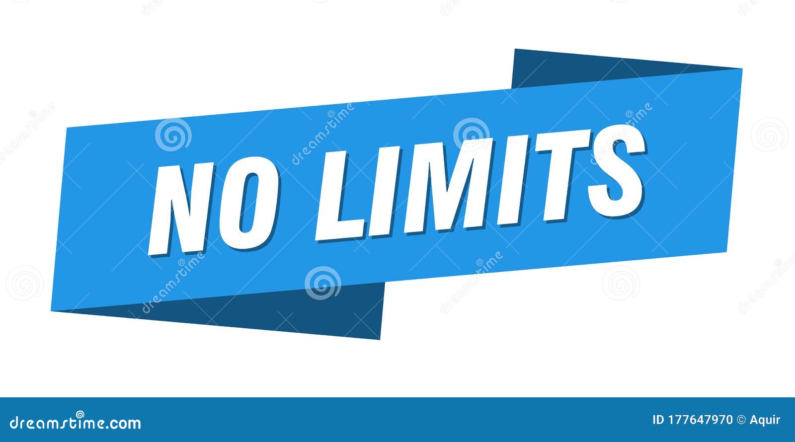 No Limits Banner Template. No Limits Ribbon Label Stock Vector ...
