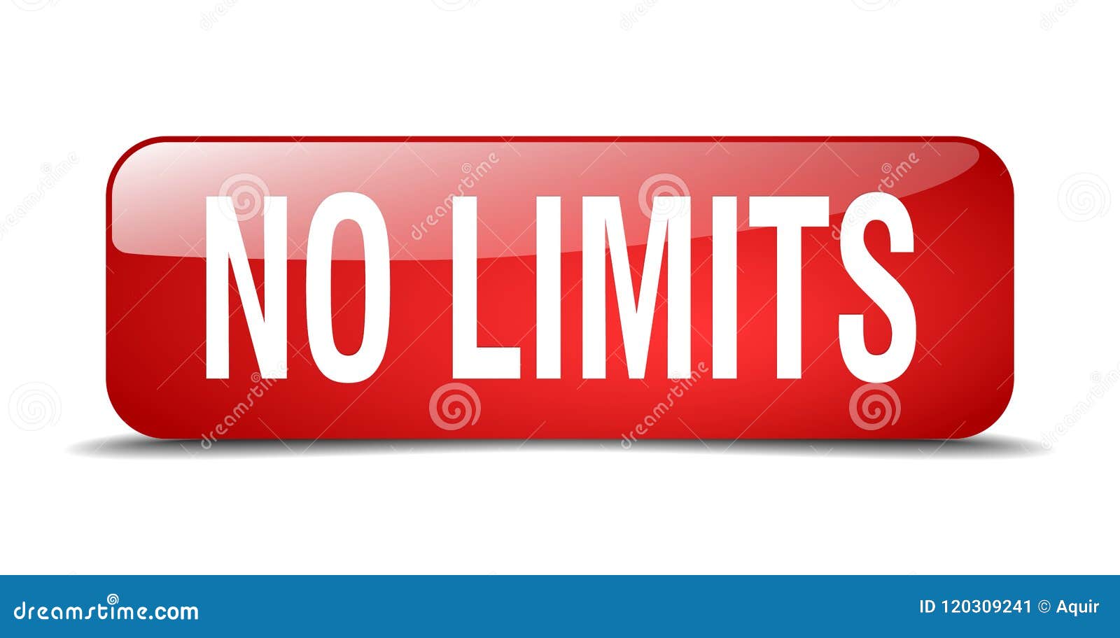 No limits button stock vector. Illustration of banner - 120309241