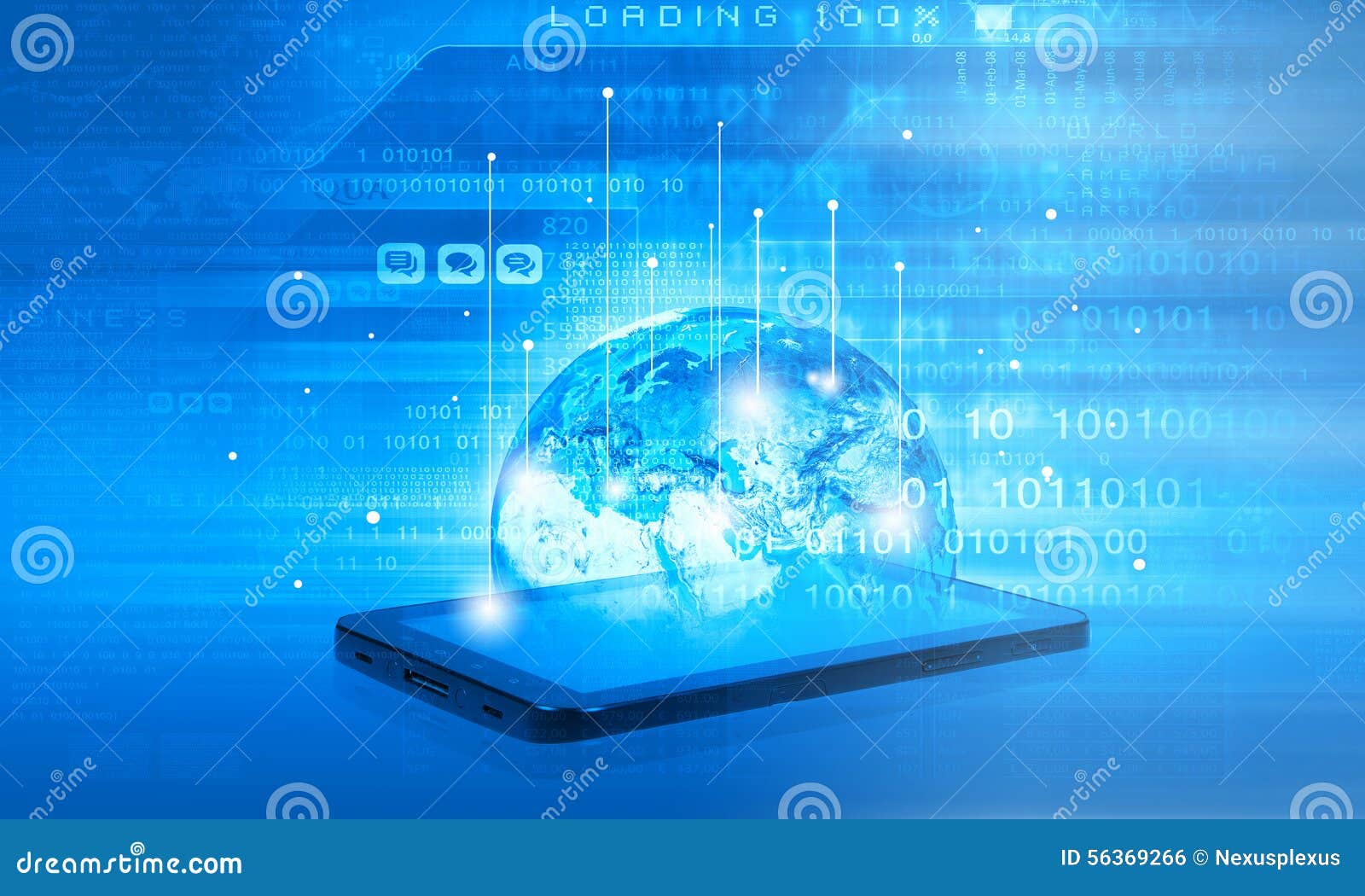 No Limits for Communication Stock Photo - Image of media, technology ...