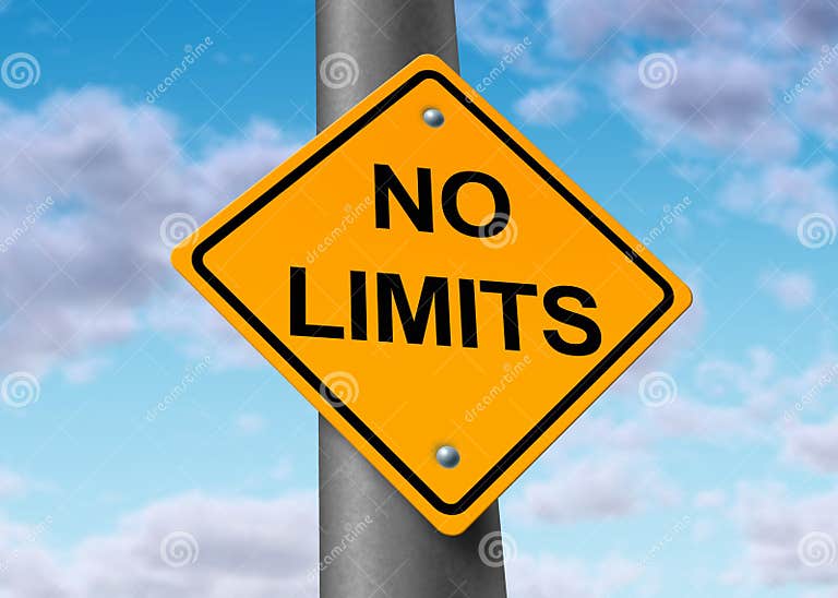 No Limits Endless Limitless Potential Positive Stock Photo - Image of ...