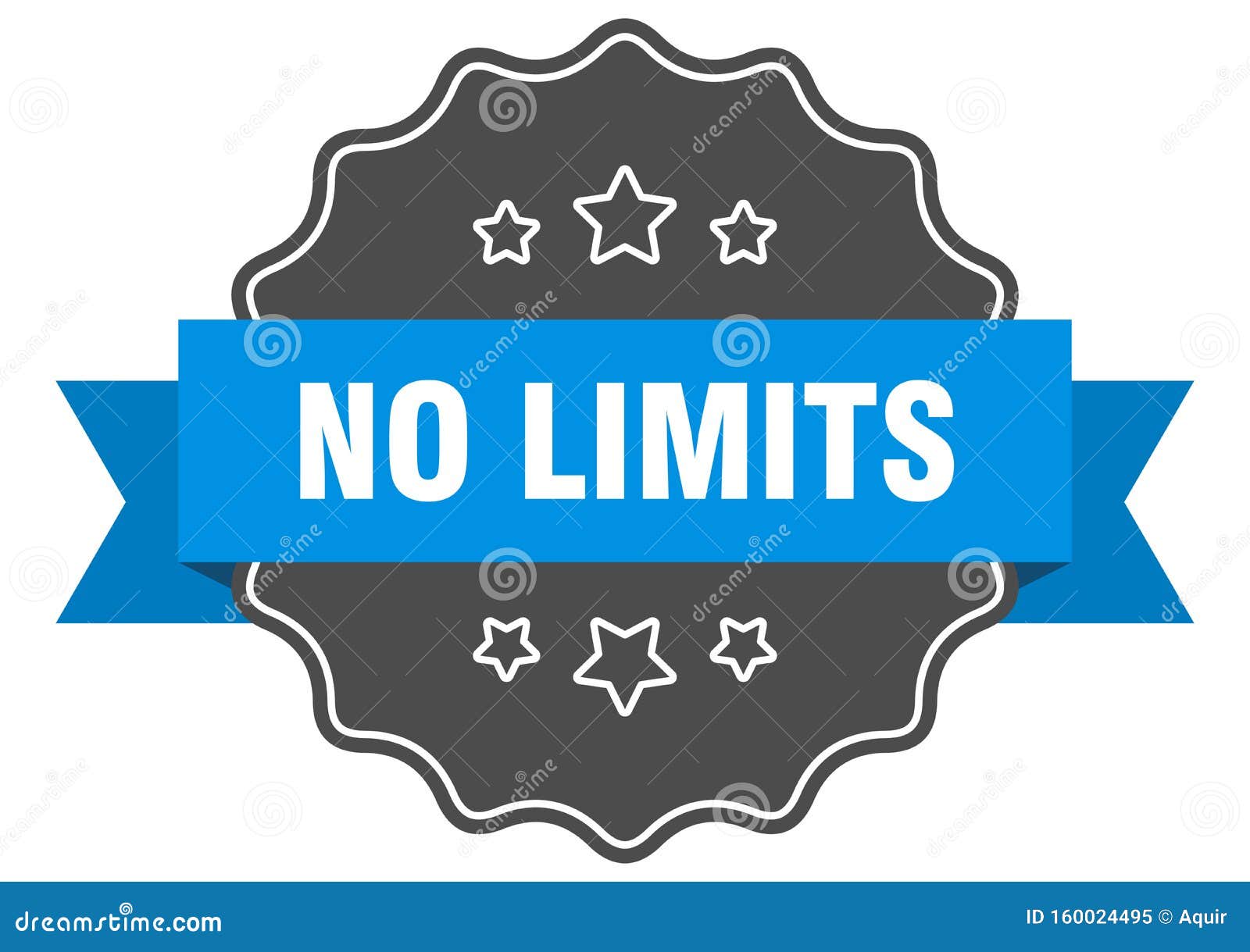 No limits label stock vector. Illustration of banner - 160024495