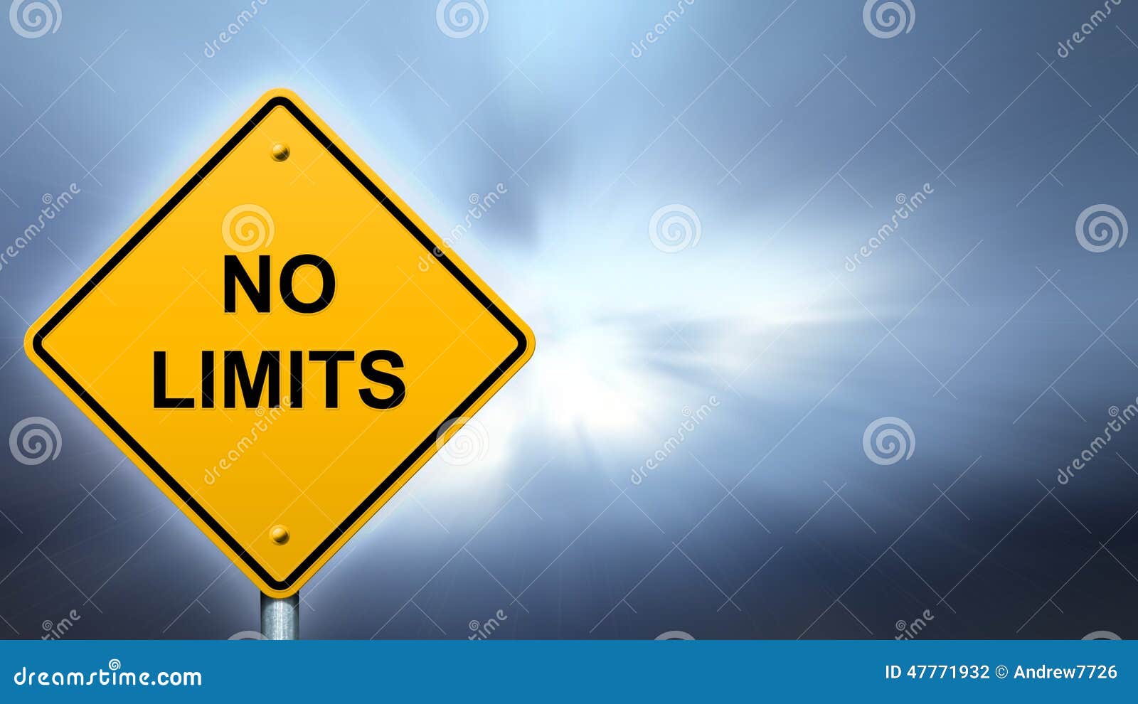 NO LIMITS road sign stock illustration. Illustration of exit - 47771932
