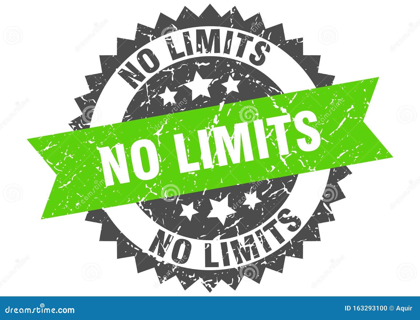 No Limits Round Grunge Stamp. No Limits Stock Vector - Illustration of ...