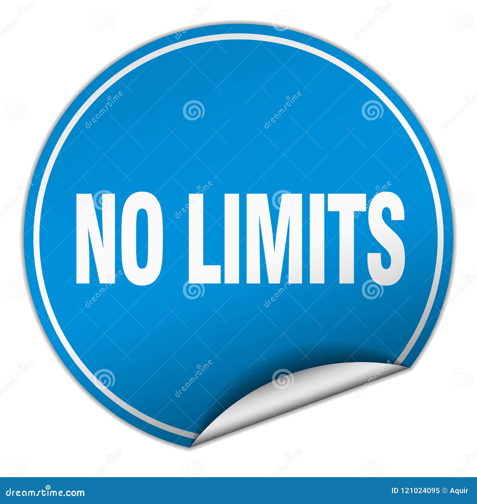 No limits sticker stock vector. Illustration of isolated - 121024095
