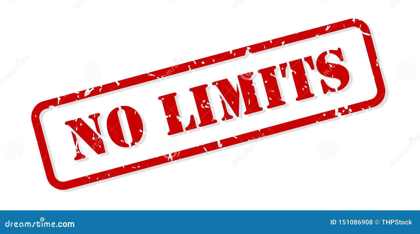 No Limits Rubber Stamp Vector Stock Vector - Illustration of insignia ...