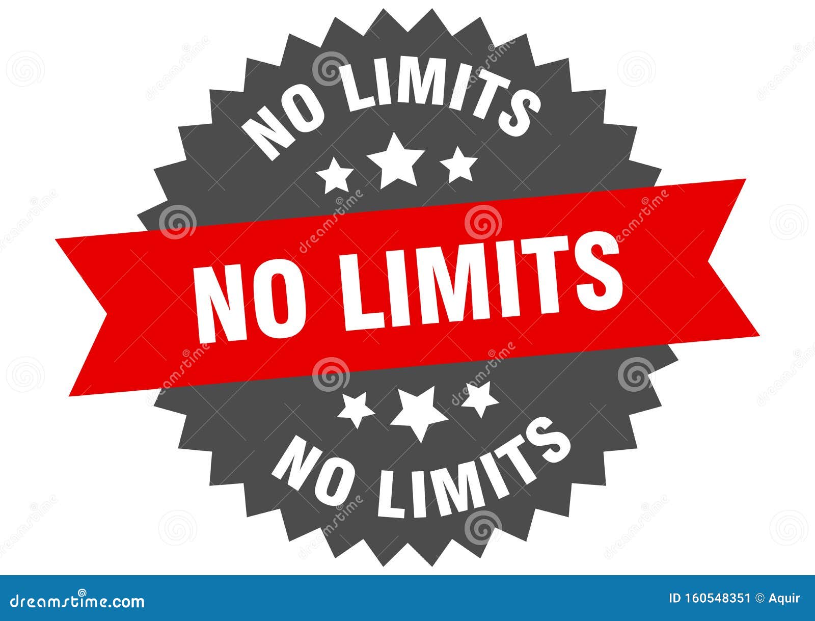 No limits stock vector. Illustration of blue, stamp - 160548351