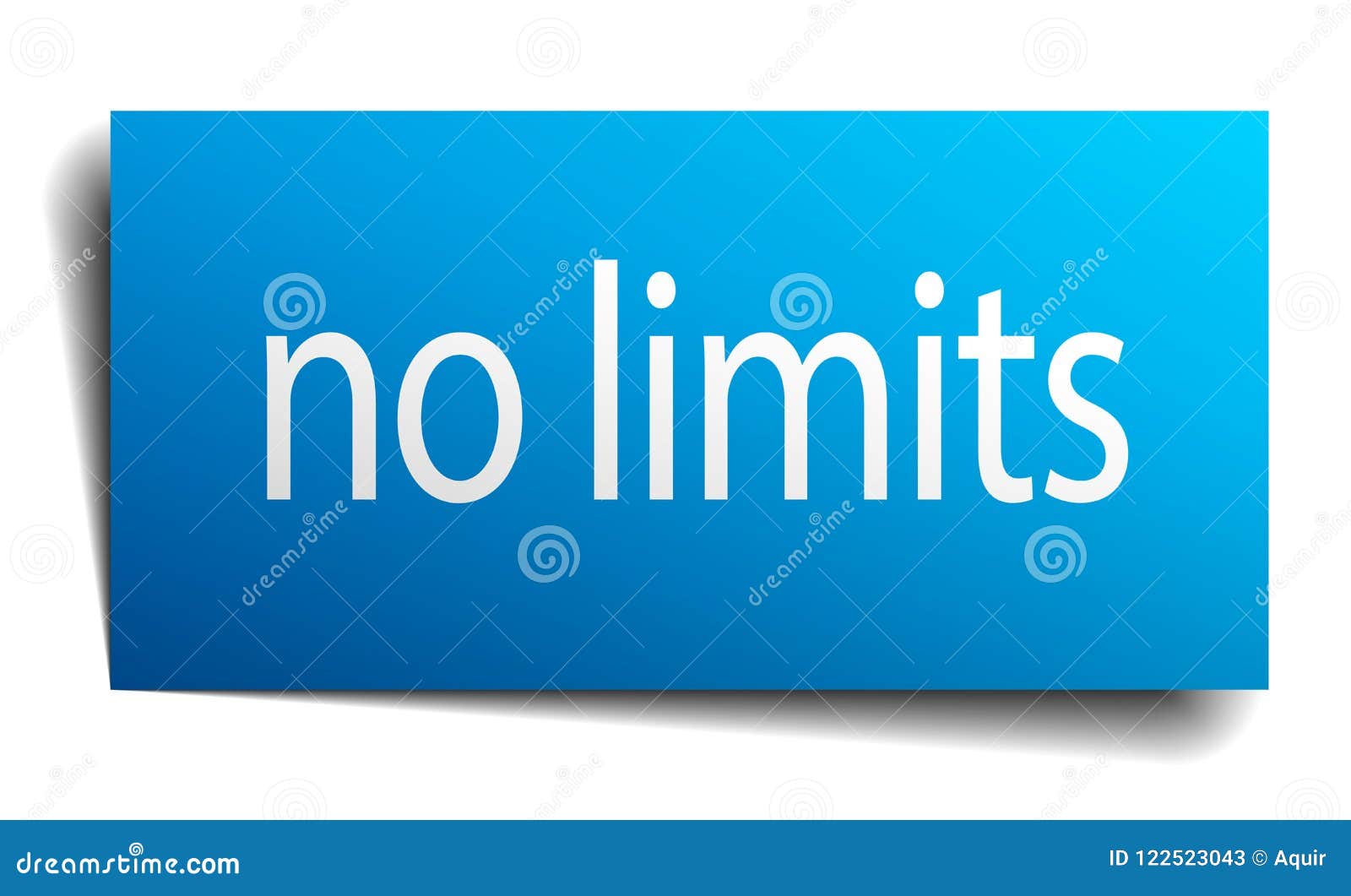 No limits sign stock vector. Illustration of note, limits - 122523043