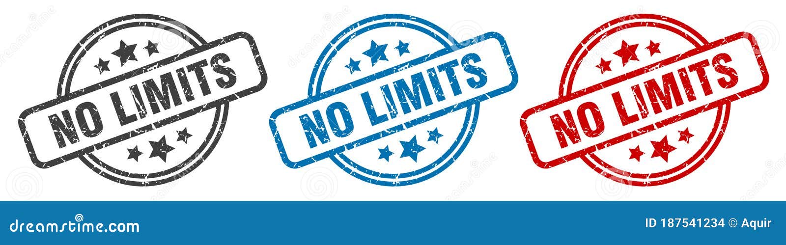 No Limits Stamp. No Limits Round Isolated Sign Stock Vector ...