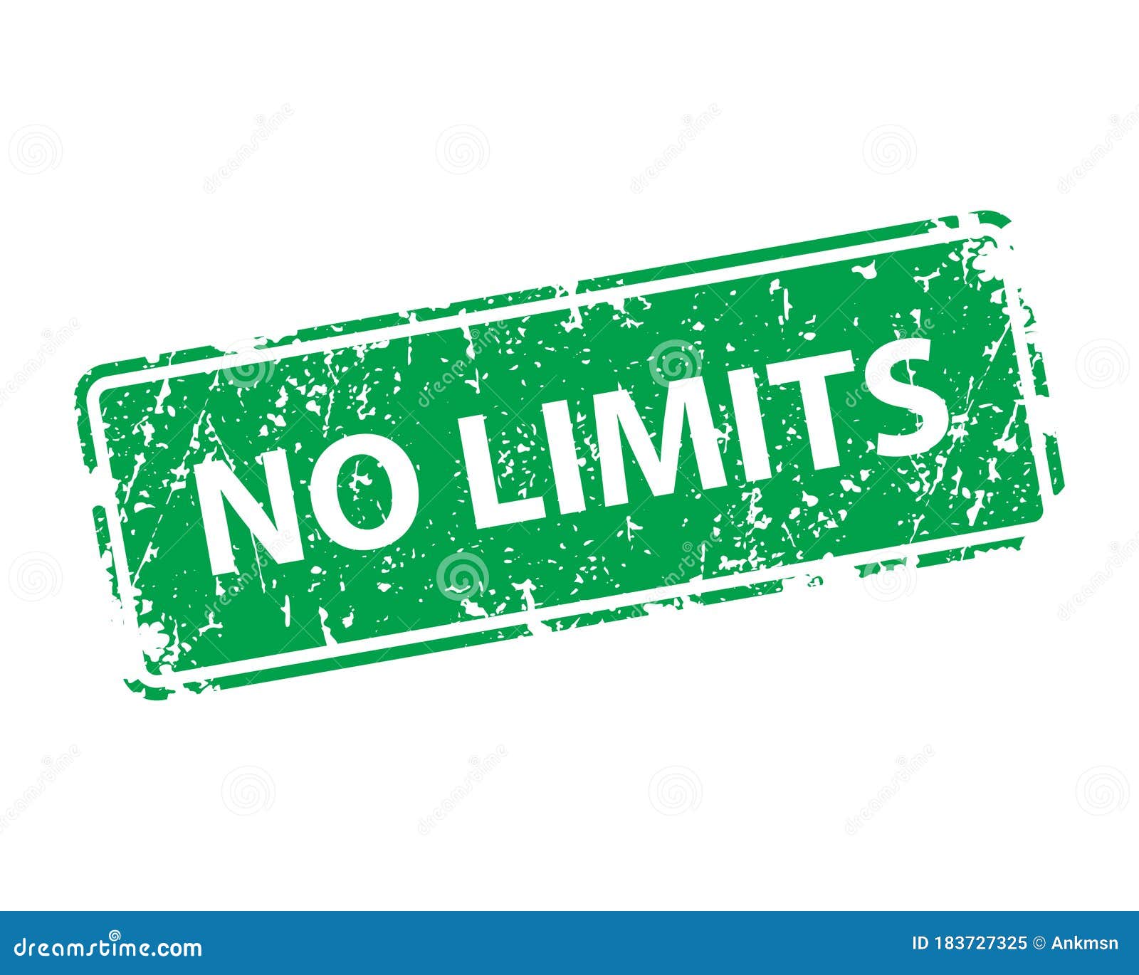 No Limits Stamp Vector Texture. Rubber Cliche Imprint Stock Vector ...