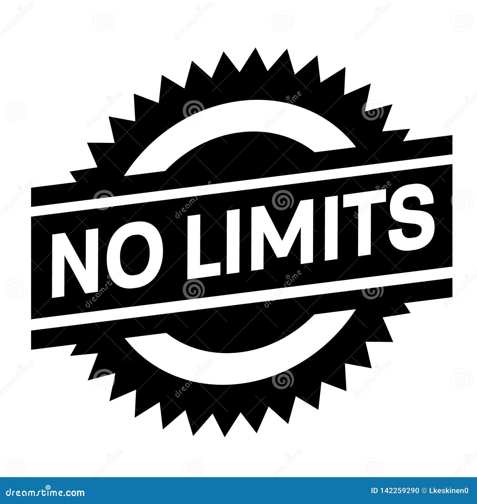 No Limits Stamp Vector Illustration | CartoonDealer.com #365329768