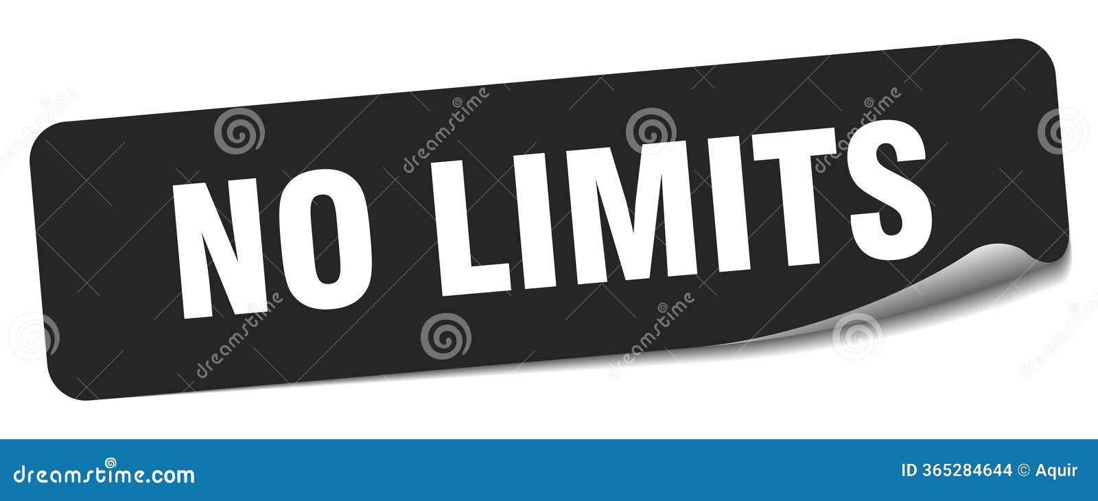 No Limits Sticker. No Limits Label Cartoon Vector | CartoonDealer.com ...