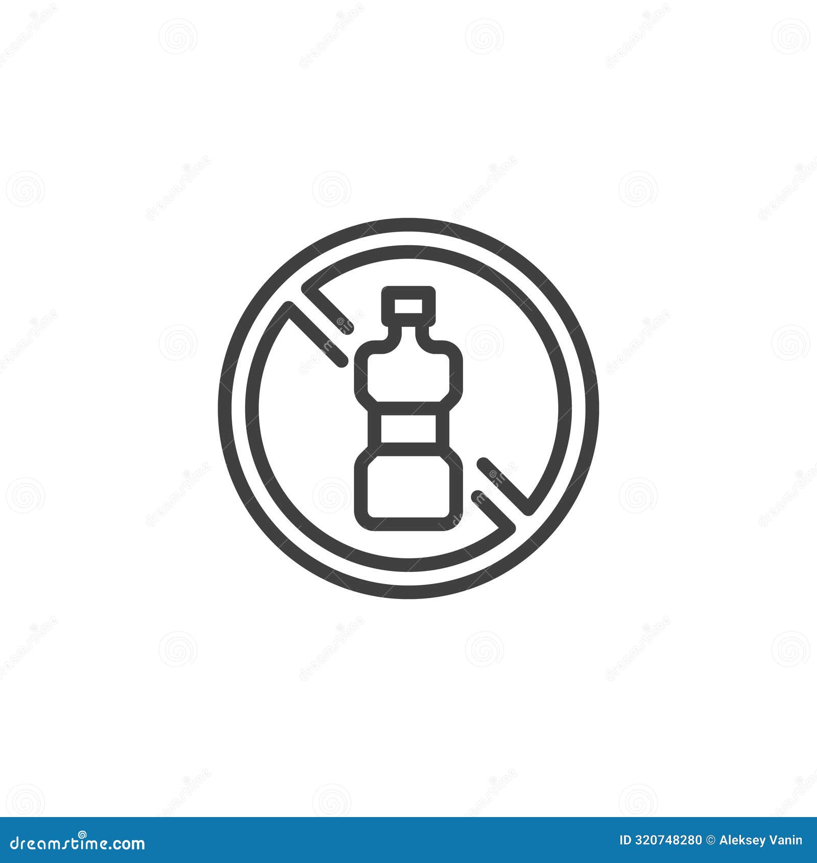 No Liquid Materials Line Icon Stock Illustration - Illustration of icon ...