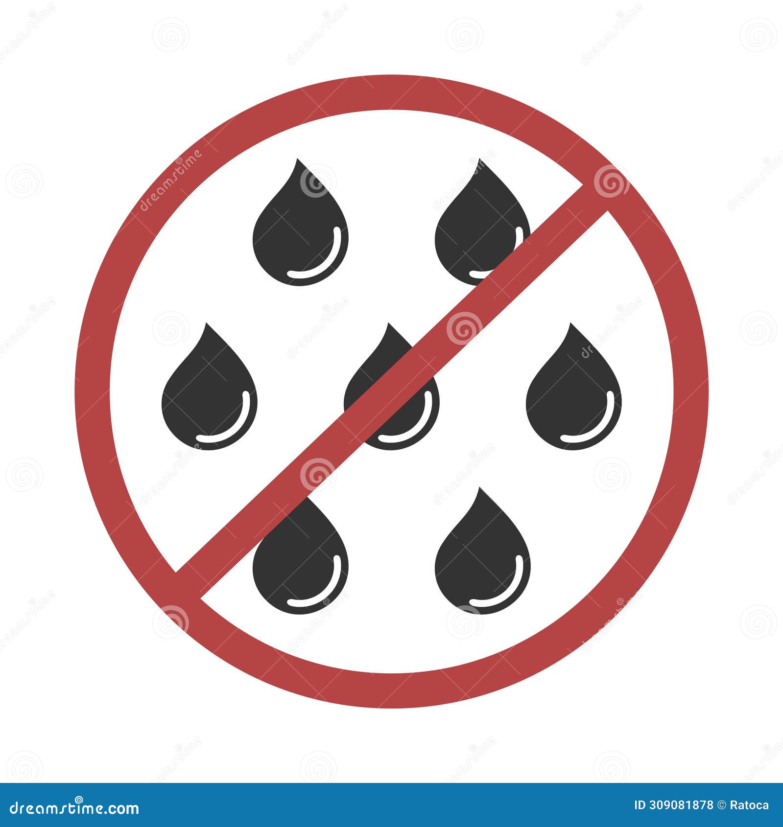 No liquid sign advise stock vector. Illustration of design - 309081878