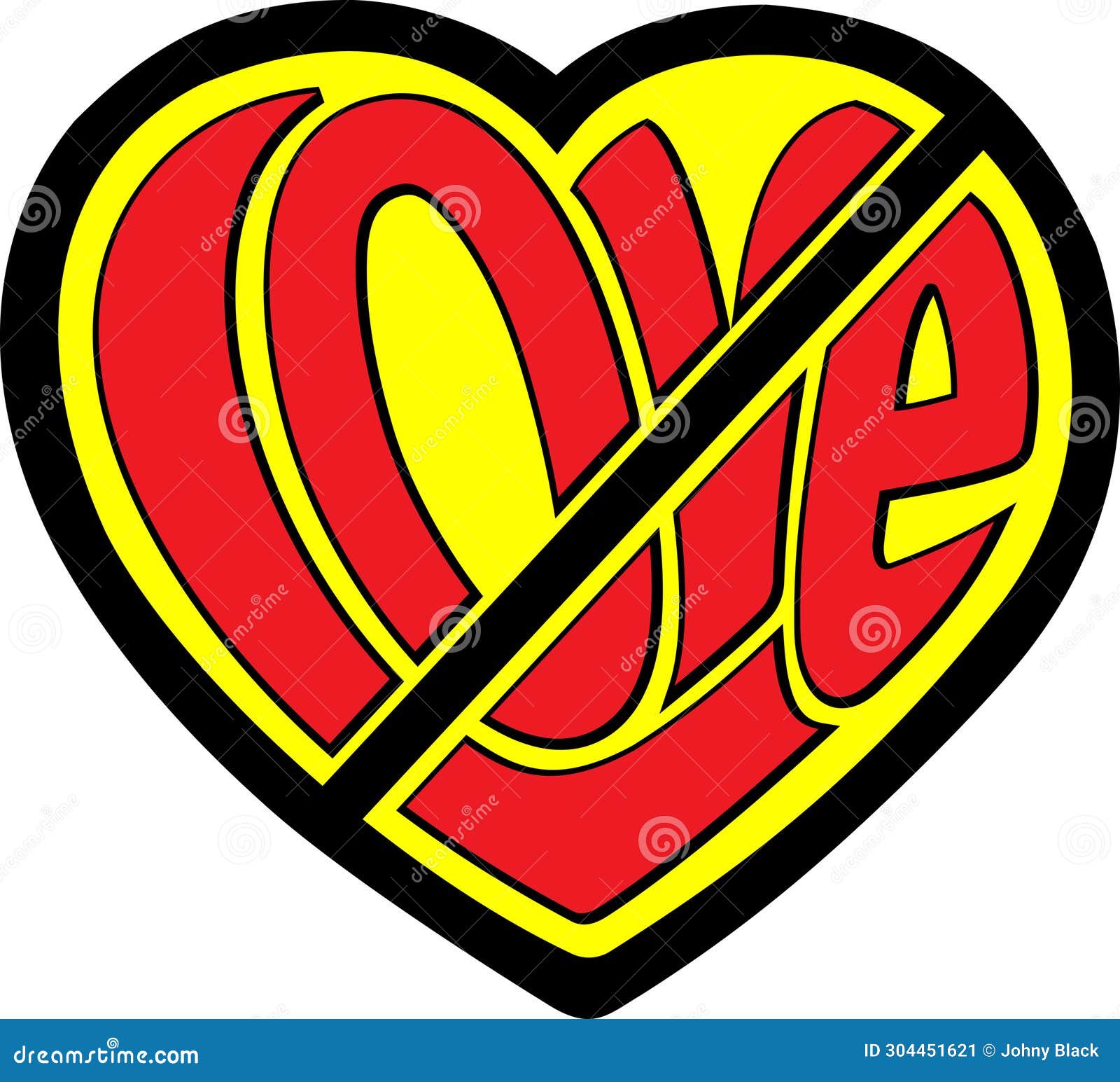 No Love Allowed Letter Sign. Vector and Illustration. Stock Vector ...