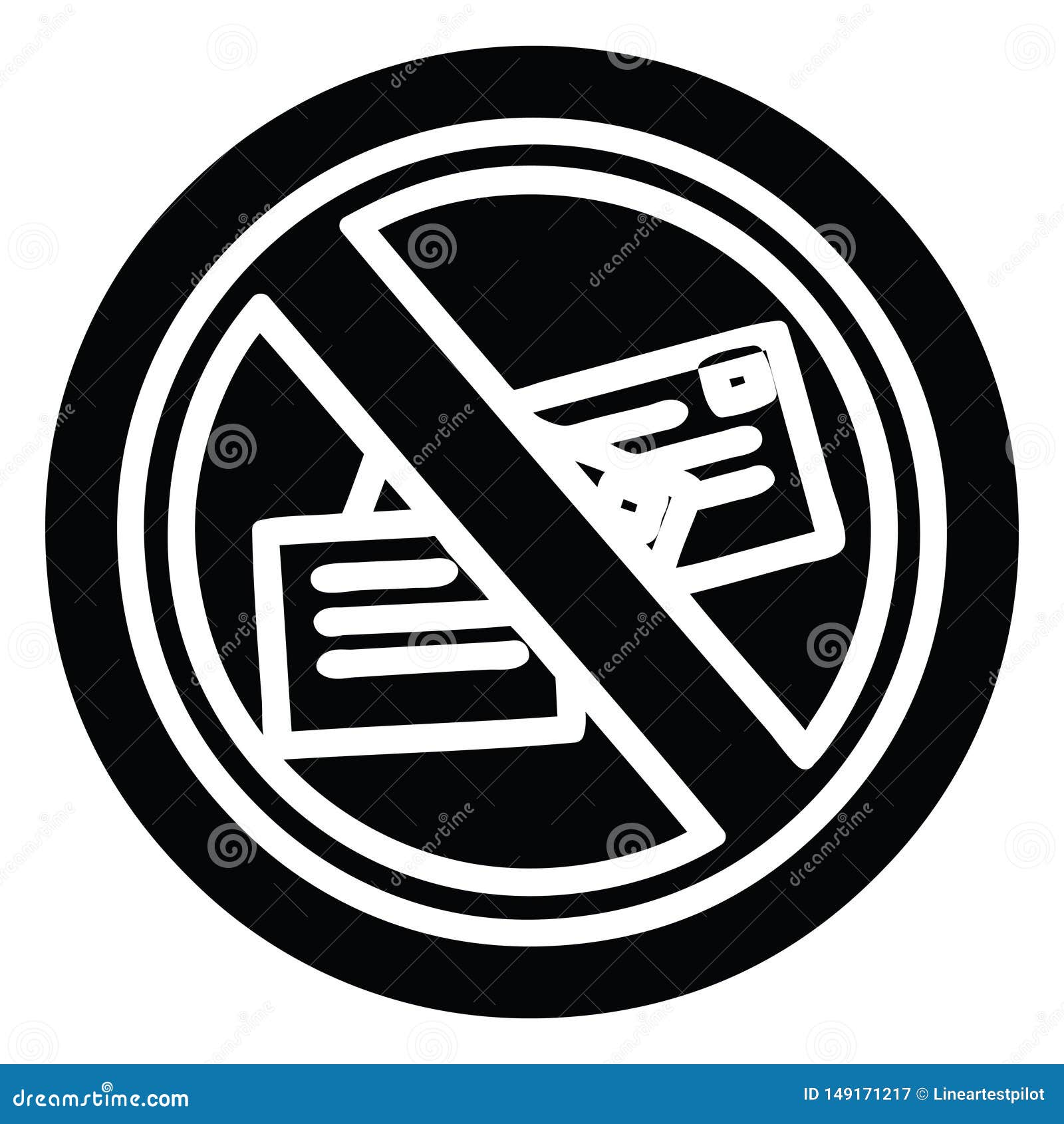 No mail icon stock vector. Illustration of communication - 149171217