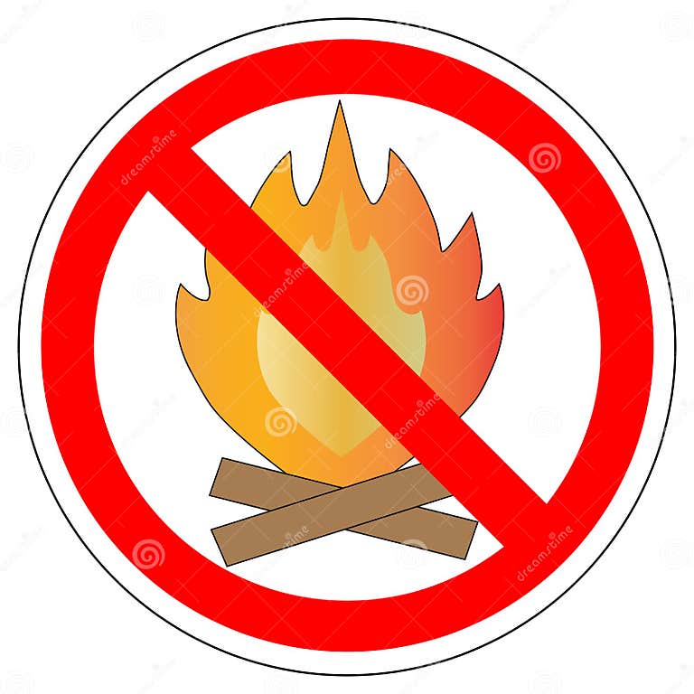 No Make Fire, Sign, Vector. Stock Vector - Illustration of colorful ...