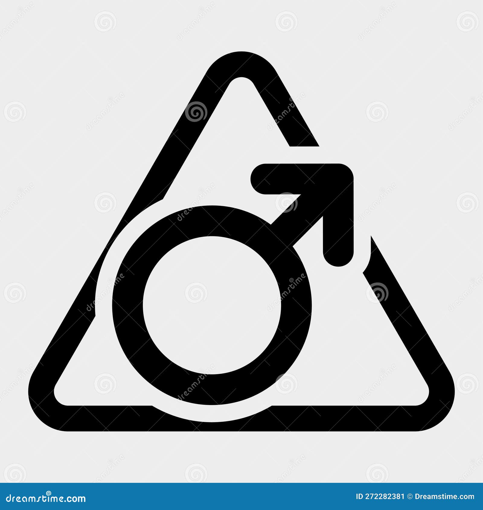 No Male Symbol Sign Isolate on White Background,Vector Illustration ...