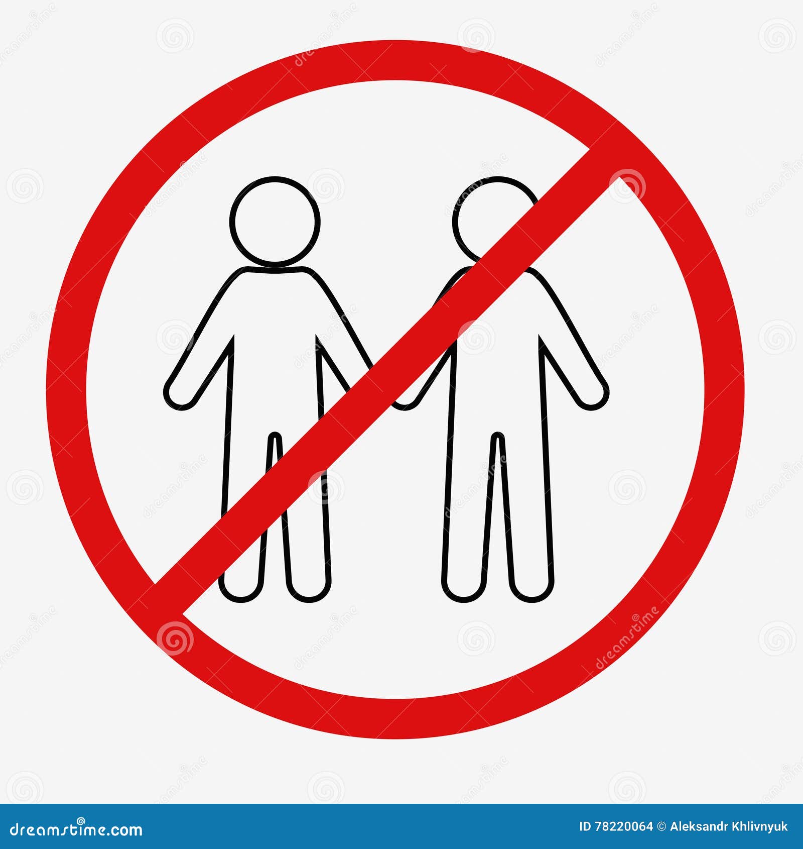 No Man Sign stock illustration. Illustration of illegal - 78220064