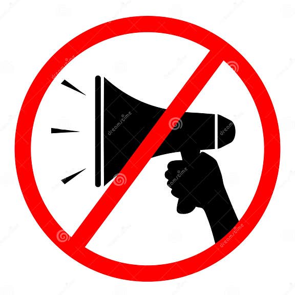 No megaphone sign stock vector. Illustration of phone - 25806280