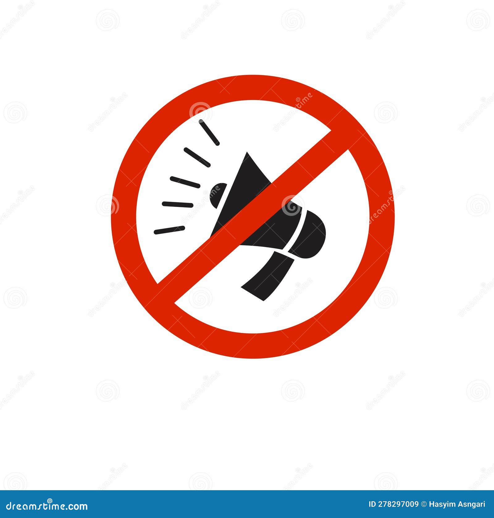 No megaphone sign vector stock illustration. Illustration of icon ...