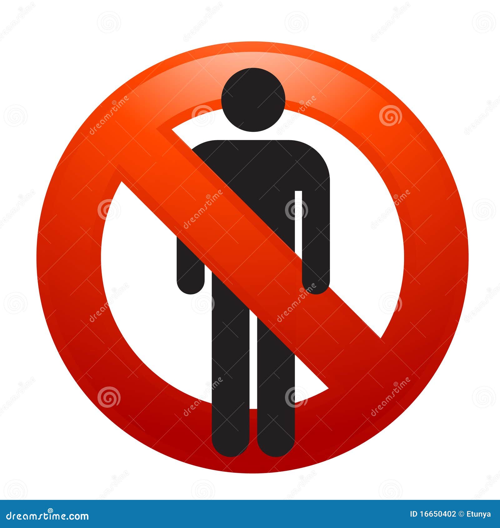 No men sign stock vector. Illustration of design, prohibition - 16650402
