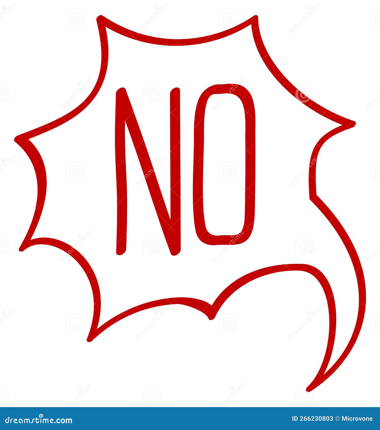 No Message Doodle. Chat Sticker in Comic Cloud Style Stock Illustration ...