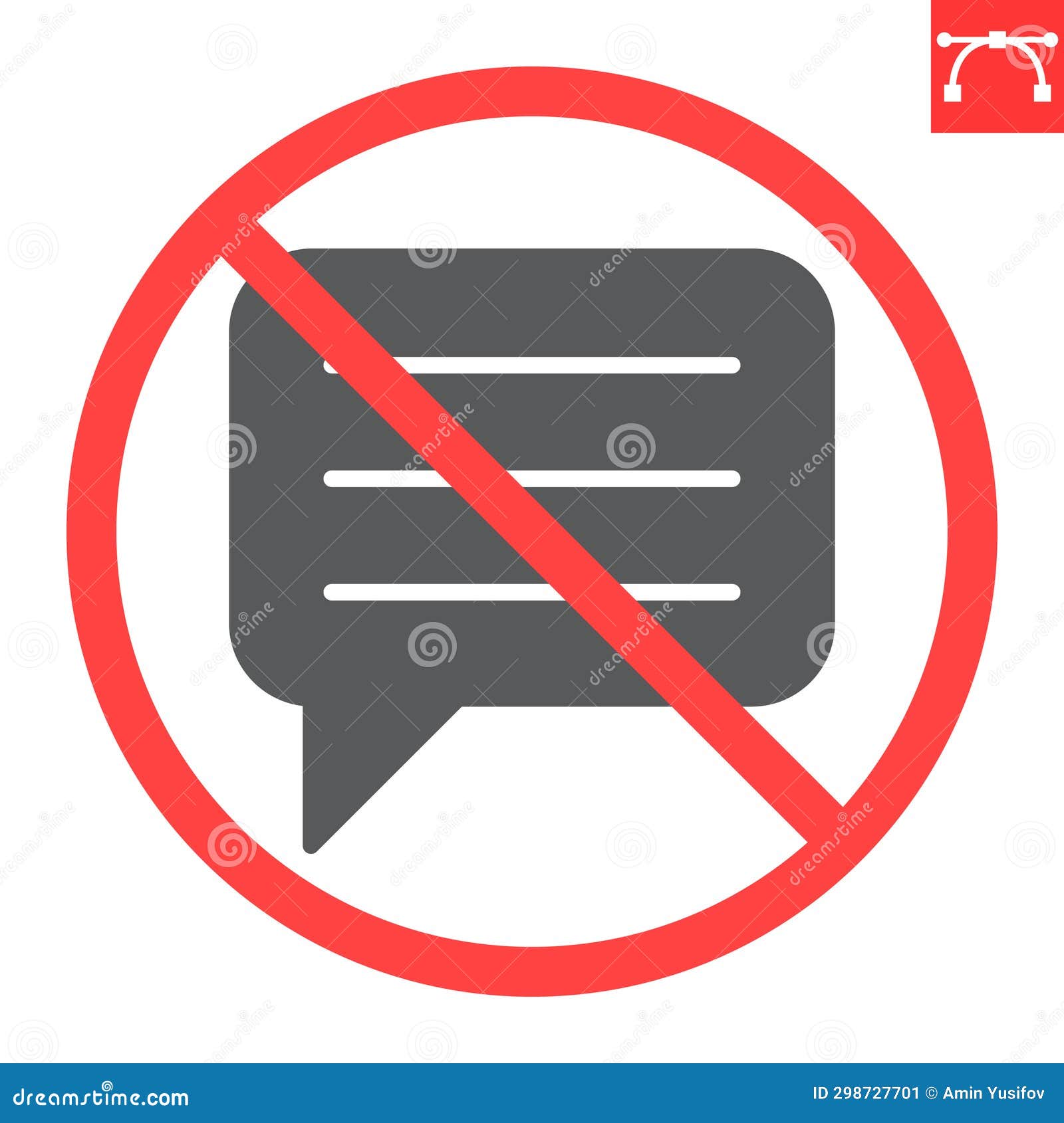 No message glyph icon stock illustration. Illustration of post - 298727701