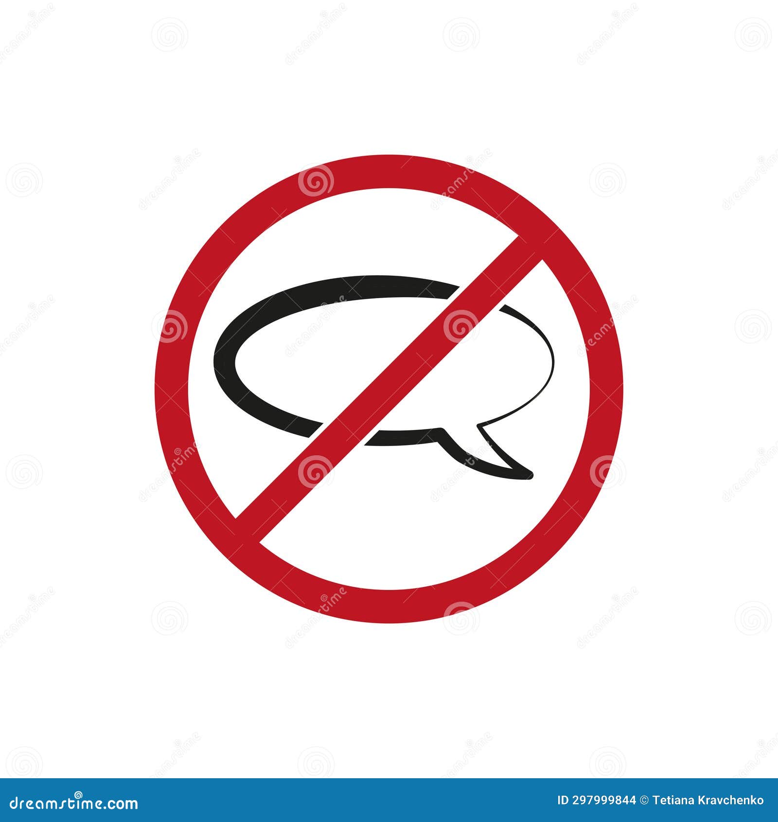 No Message Icon. Ban Message Sign. Vector Illustration. EPS 10 Stock ...