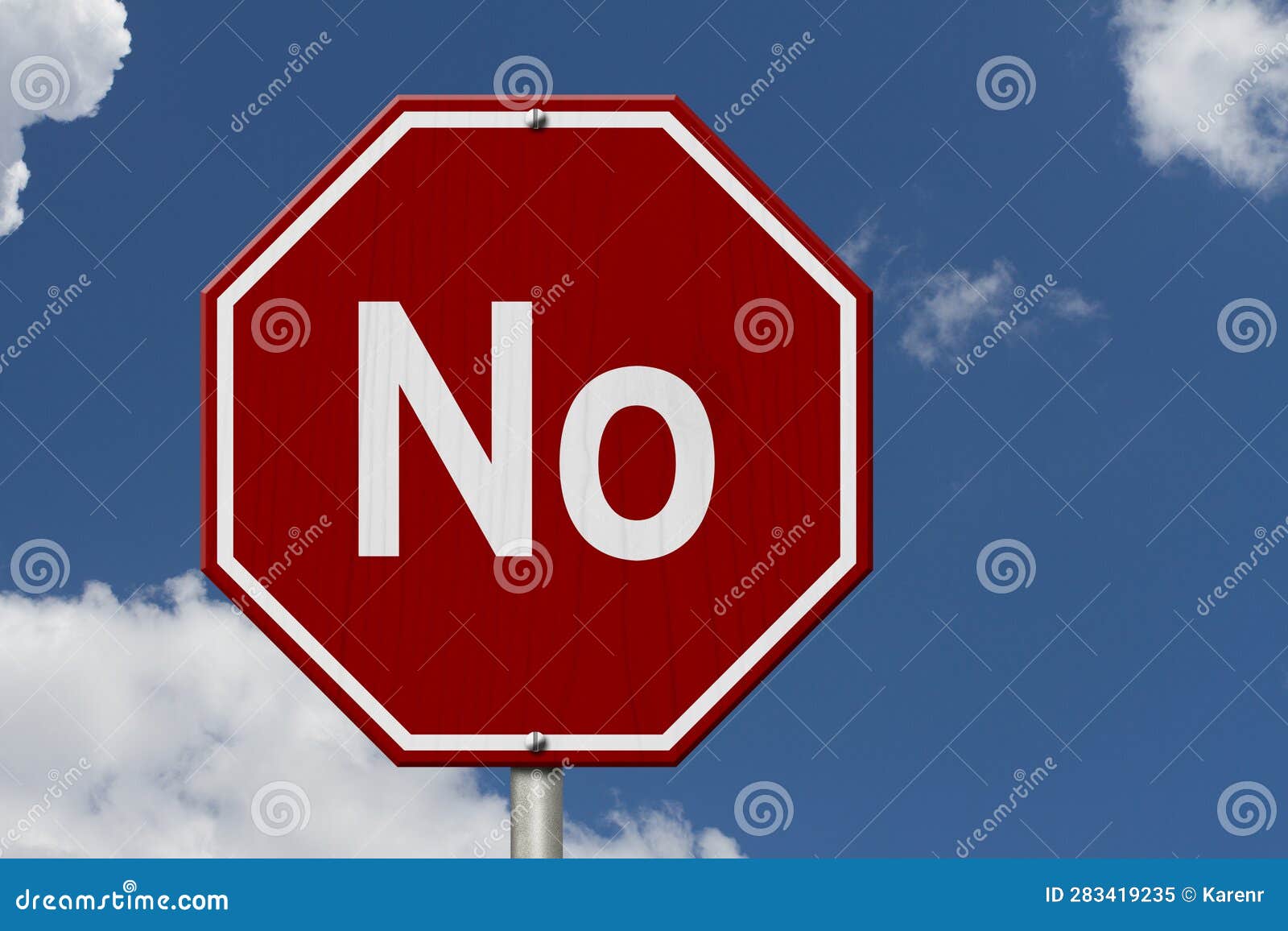 No Message on Red Street Stop Sign Stock Image - Image of limit, sign ...