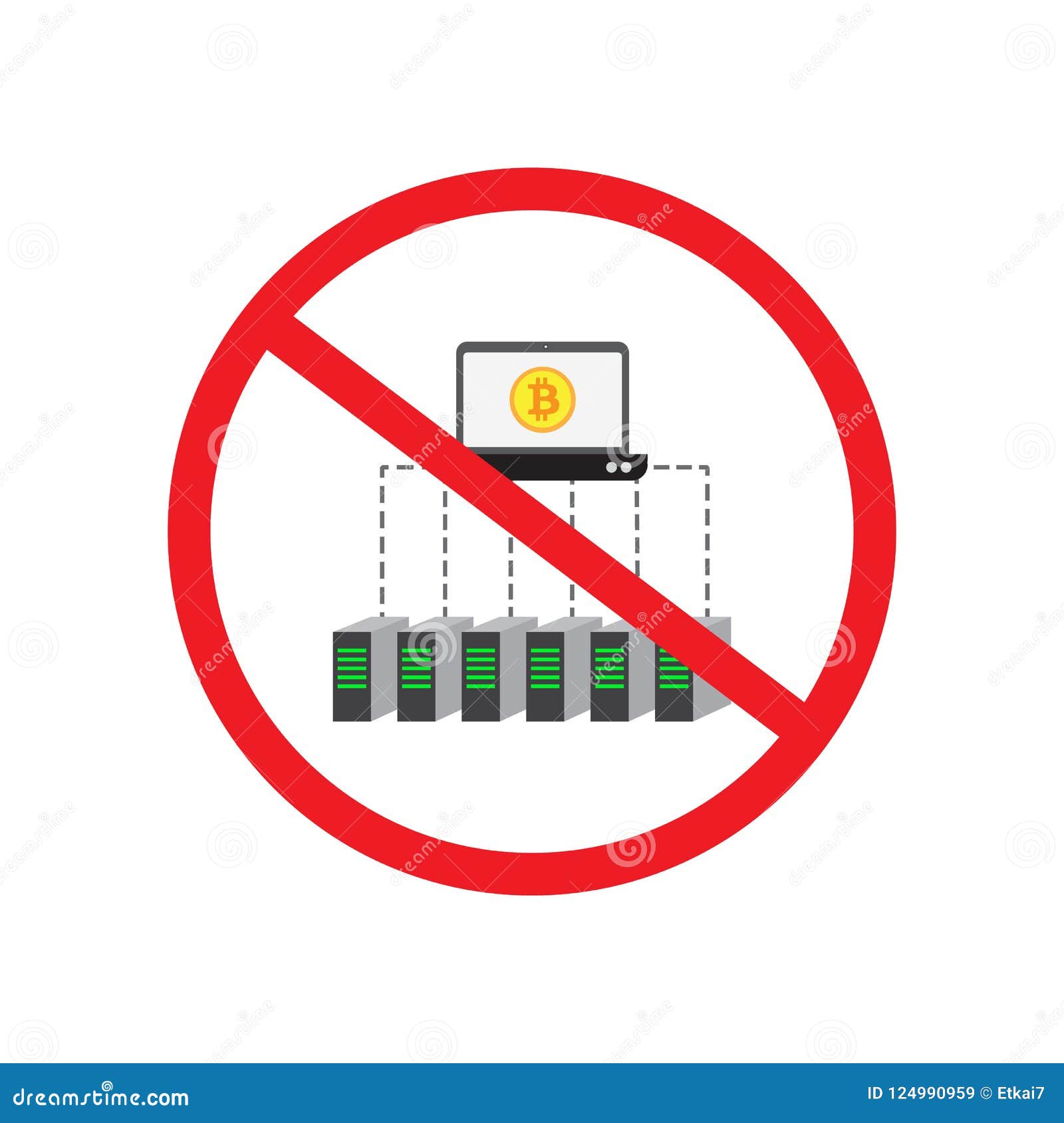 No Mining Allowed Sign Vector Design Illustration. Stock Vector ...