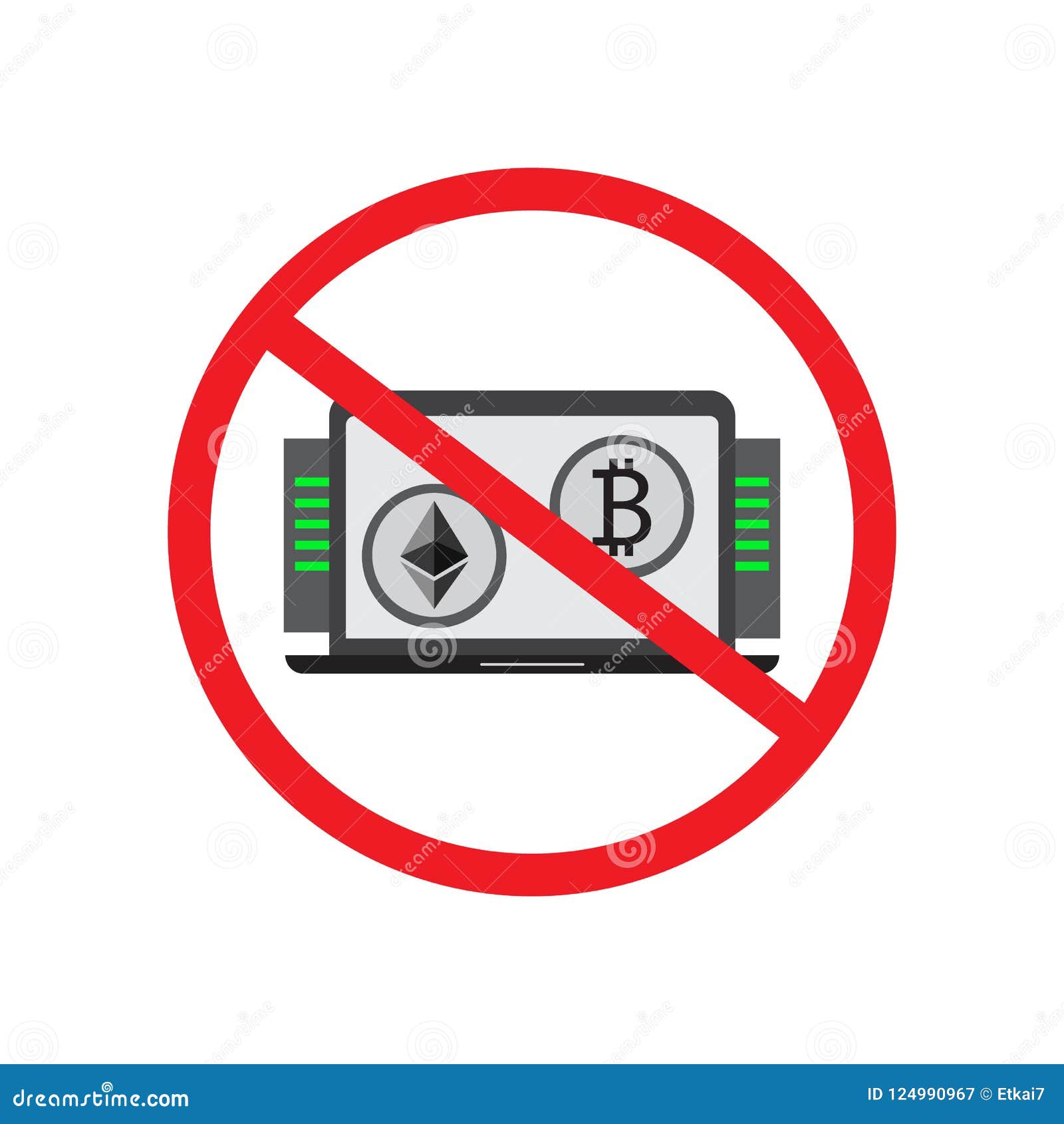 No Mining Allowed Sign Vector Design Illustration. Stock Vector ...