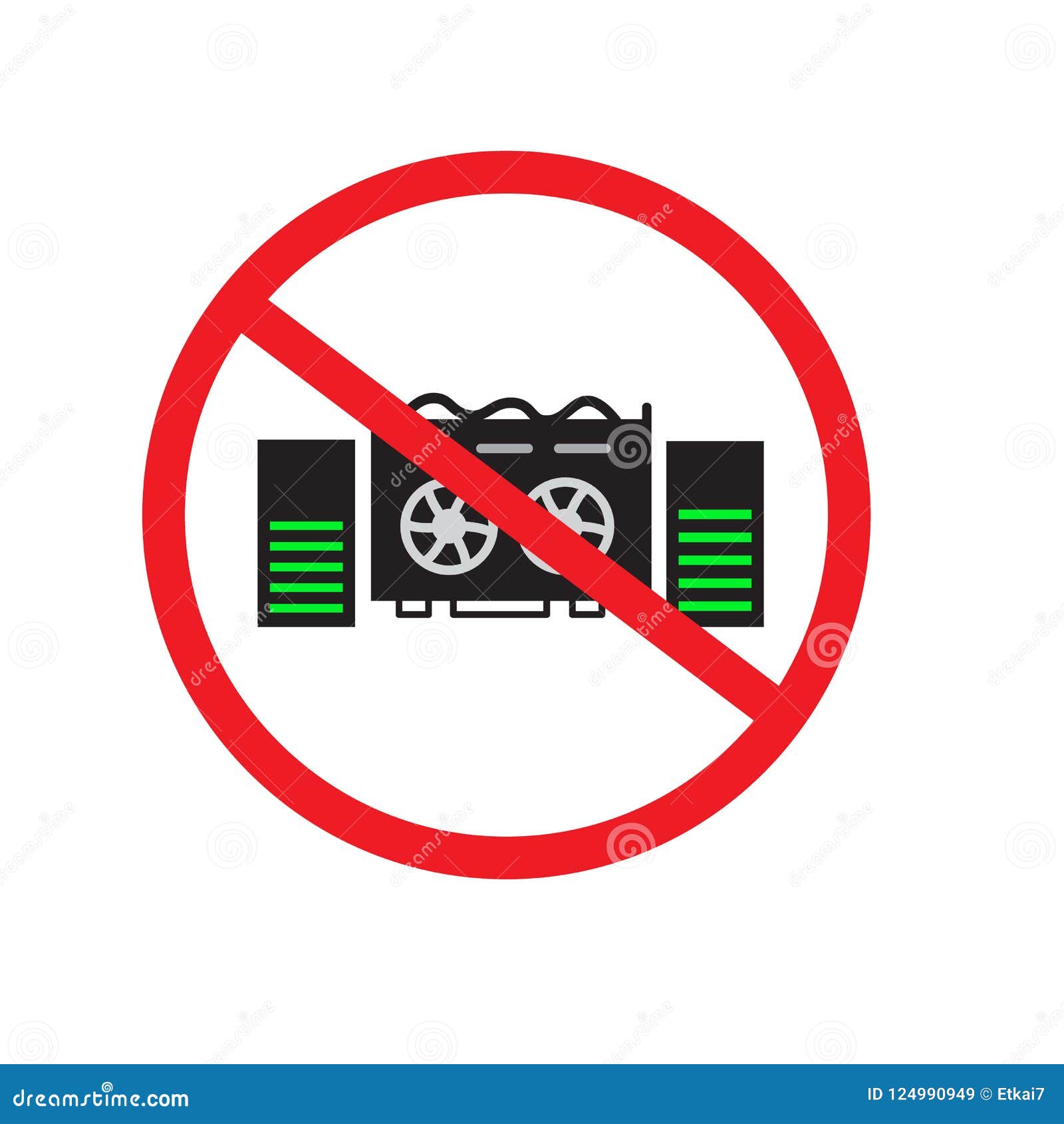 No Mining Allowed Sign Vector Design Illustration. Stock Vector ...