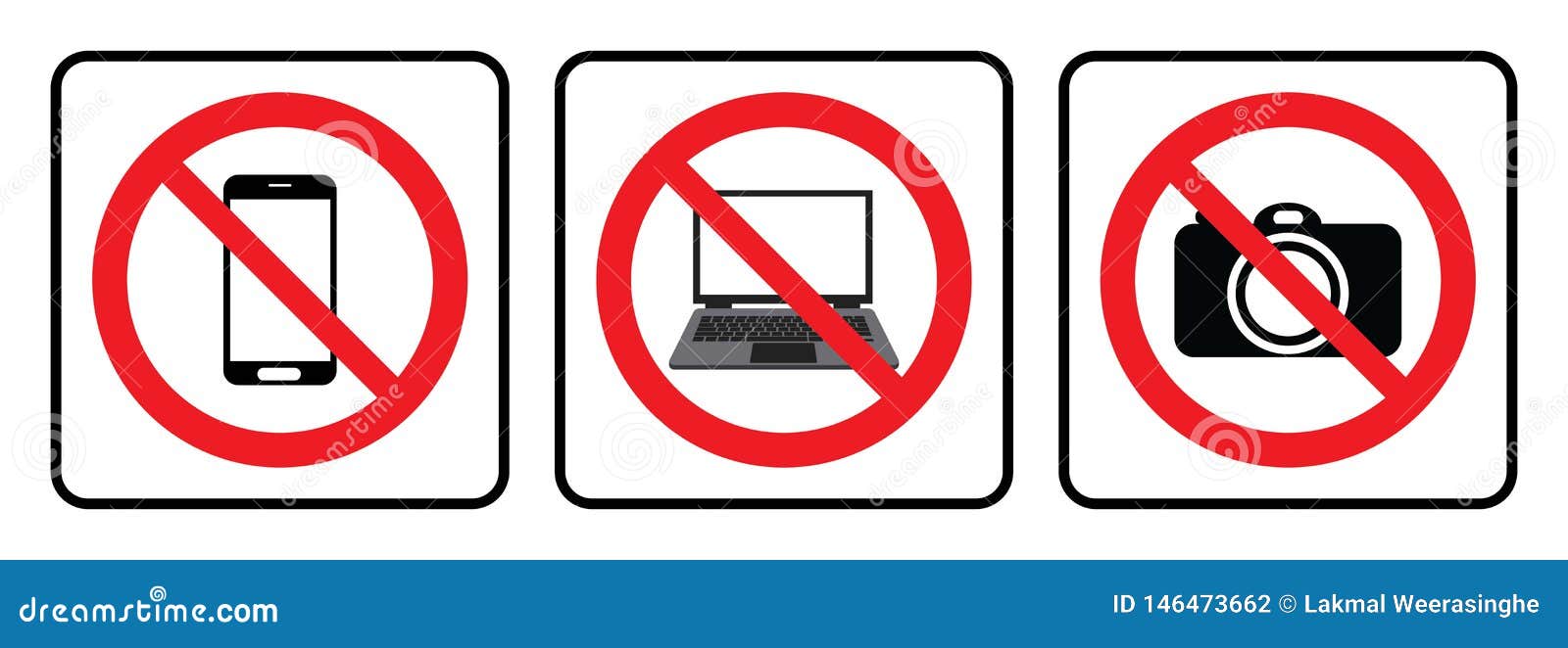 No Laptop Icon,No Camera Symbol Drawing by Illustration Stock Vector ...