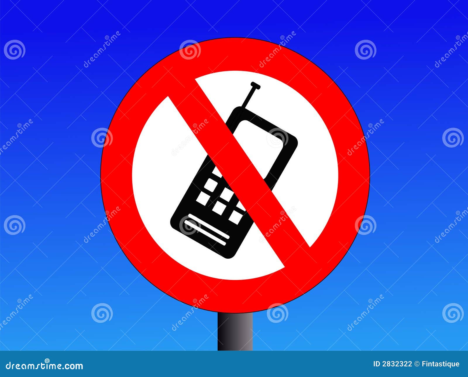 No Phones Sign Cartoon Vector | CartoonDealer.com #43850759