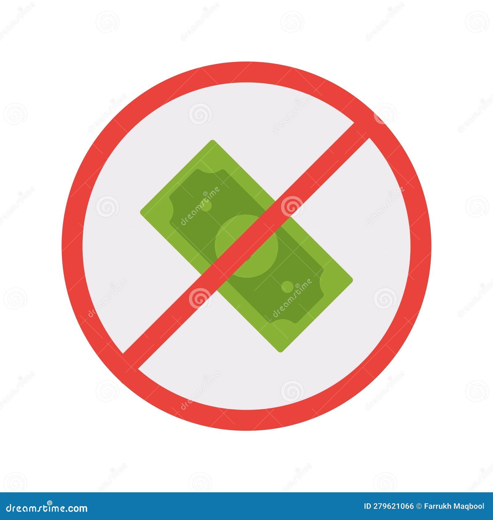 No Money Icon Vector Image. Stock Vector - Illustration of vector ...