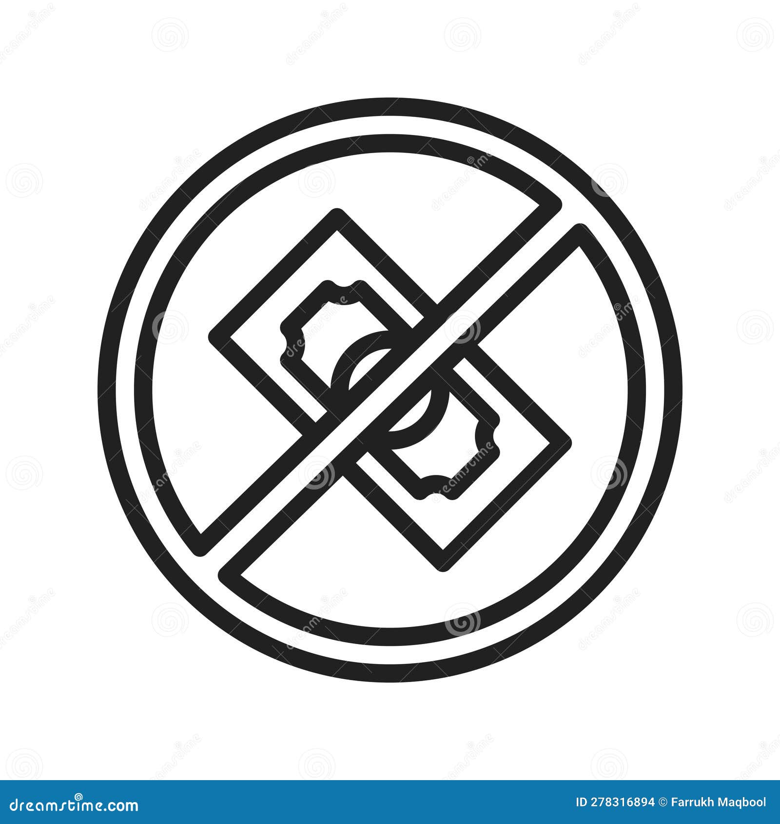 No Money Icon Vector Image. Stock Vector - Illustration of design ...