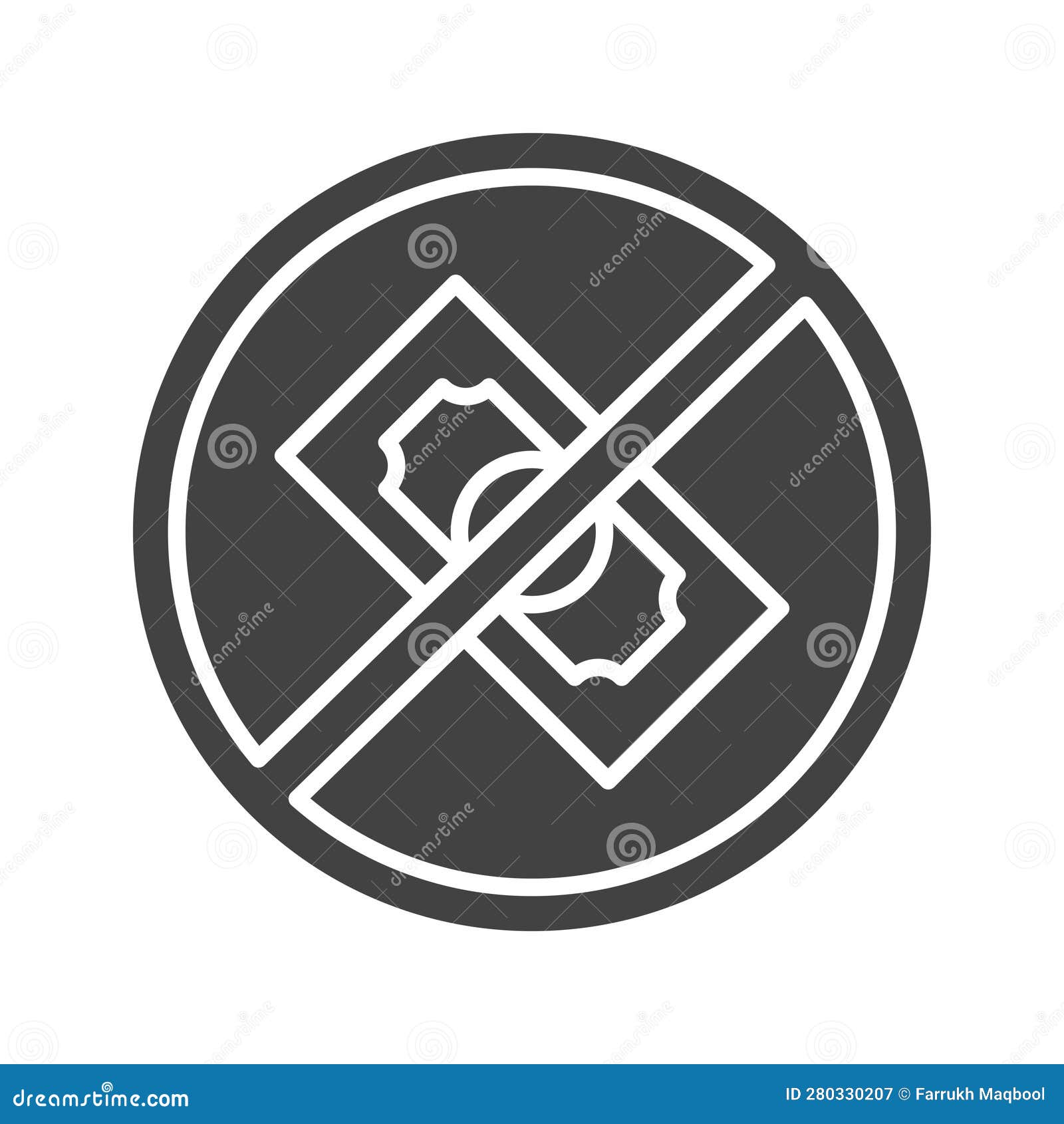 No Money Icon Vector Image. Stock Vector - Illustration of design ...