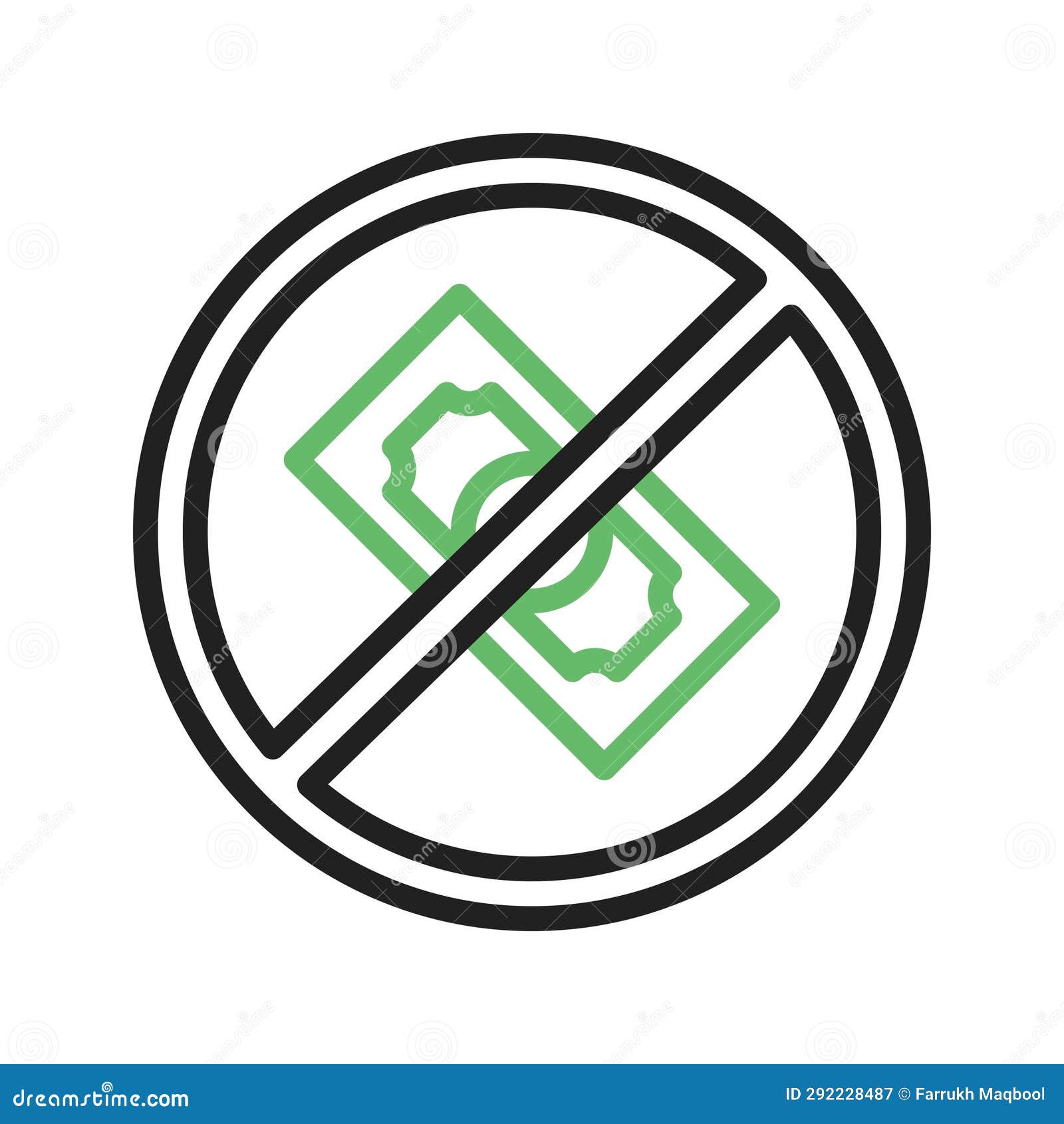 No Money Icon Vector Image. Stock Vector - Illustration of design, icon ...
