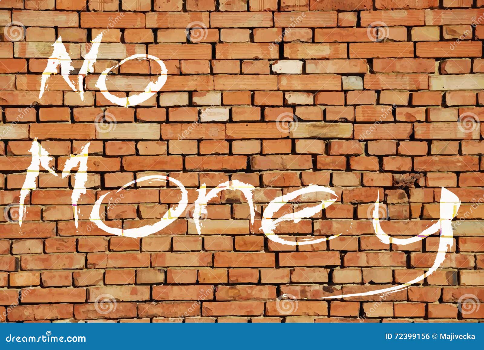 No money stock vector. Illustration of vintage, brick - 72399156