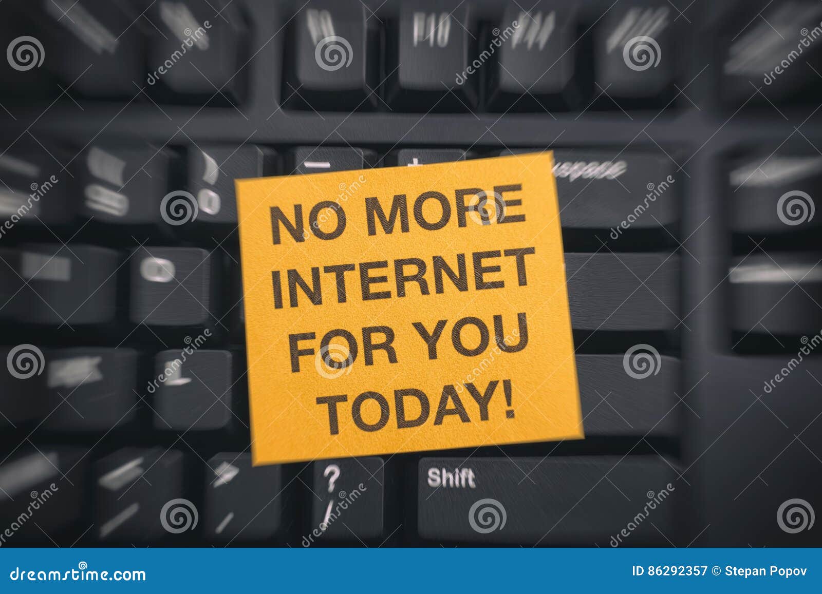 No More Internet for You Today! Stock Image - Image of network, stop ...