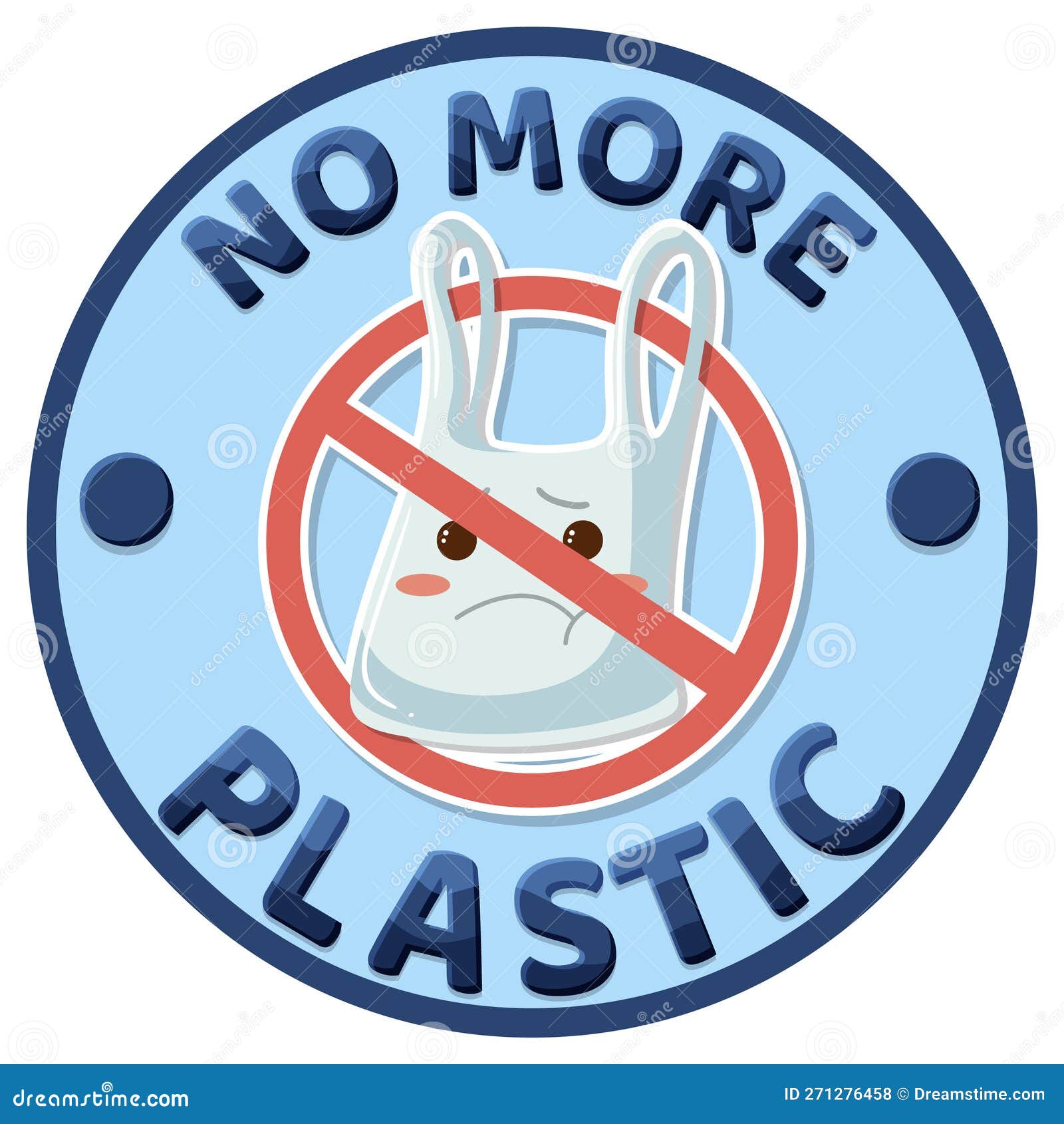 No More Plastic Logo Banner Design Stock Vector - Illustration of green ...