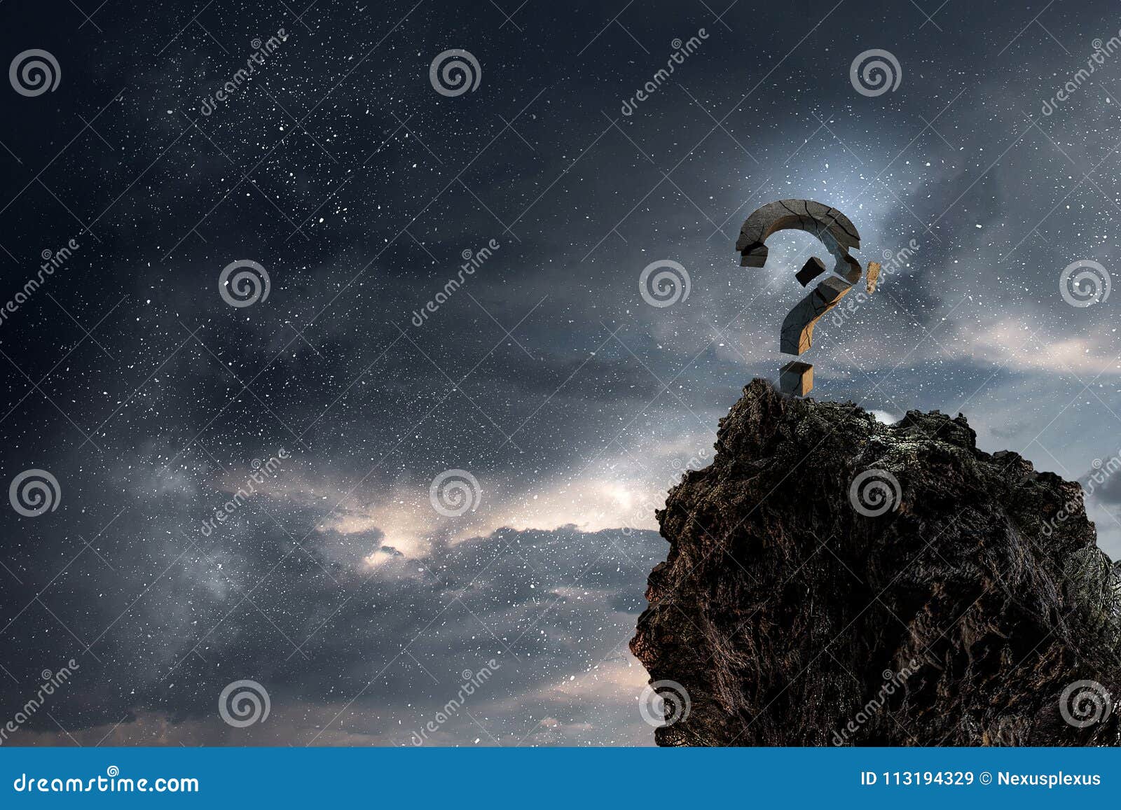 No More Questions and Doubts Stock Image - Image of mystery, steps ...